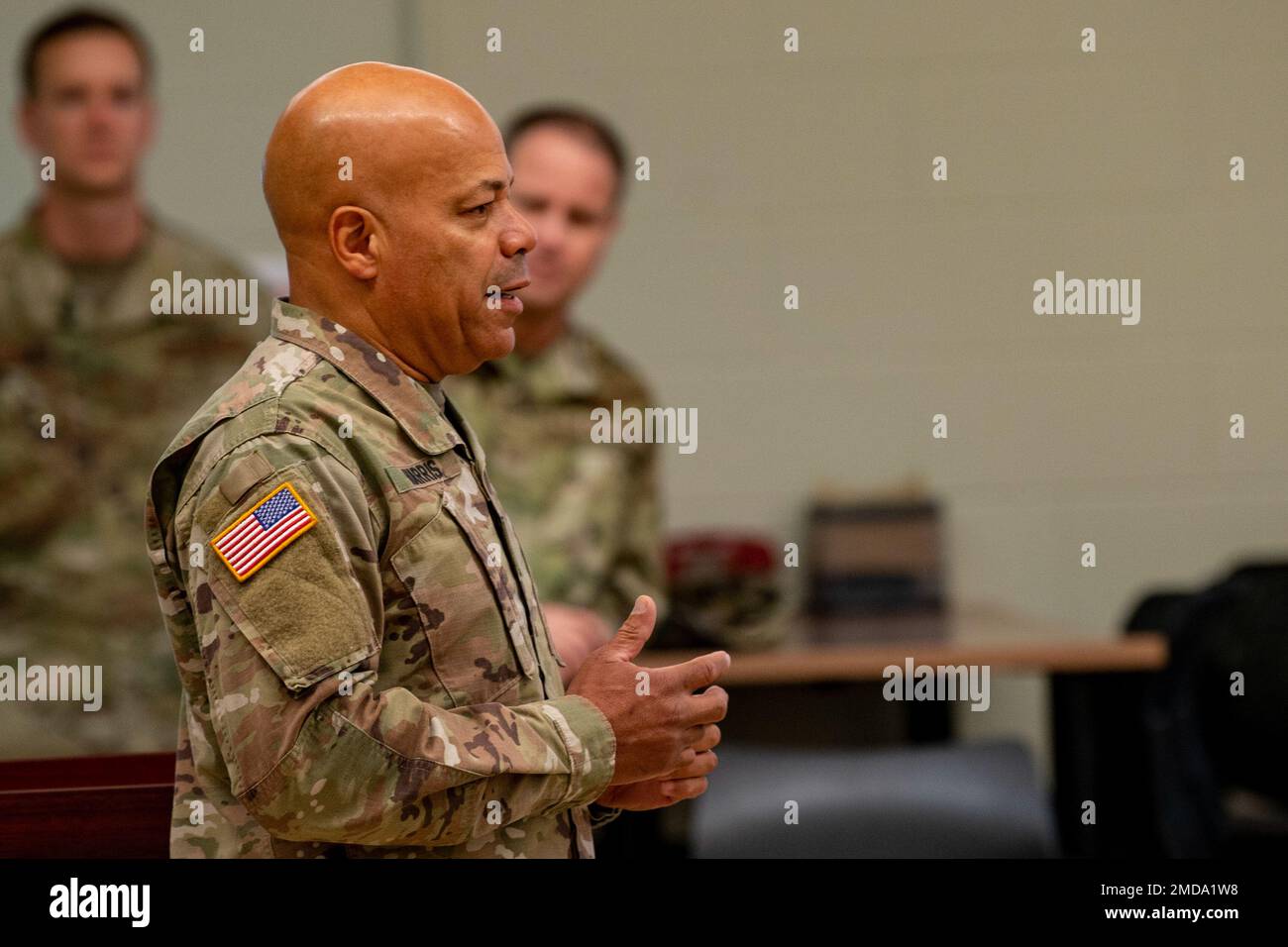 U.S. Army Maj. Gen. John C. Harris Jr., Ohio Adjutant General, speaks ...