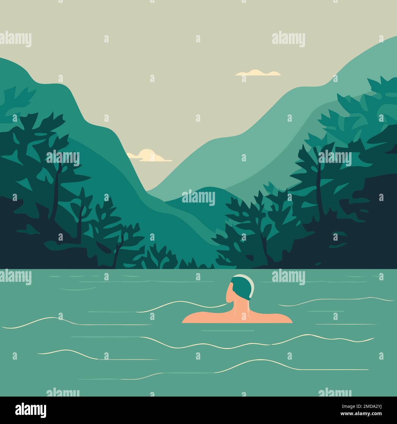 Human made landscape Stock Vector Images - Alamy