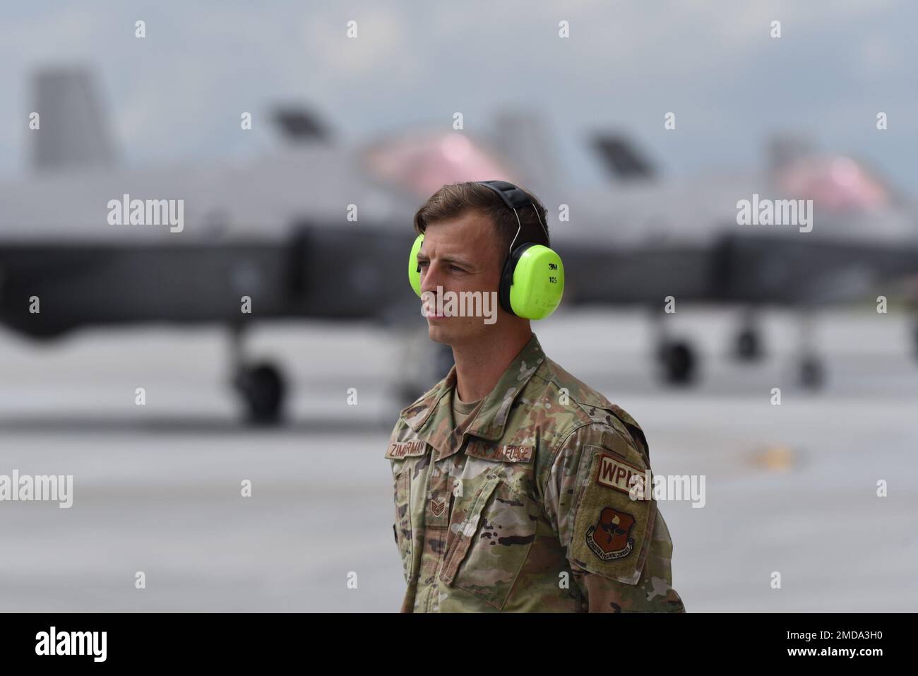 U.S. Air Force Staff Sgt. Eric Zimmerman, weapons team chief with the ...
