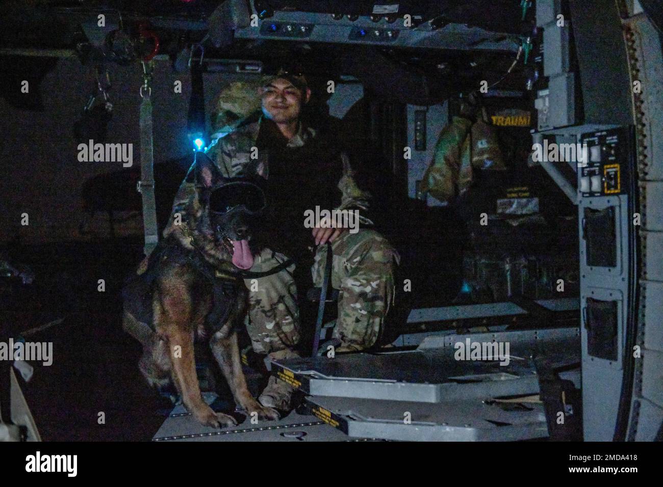 U.S. Air Force Senior Airman Joseph Fox, a K9 handler with the 378th ...