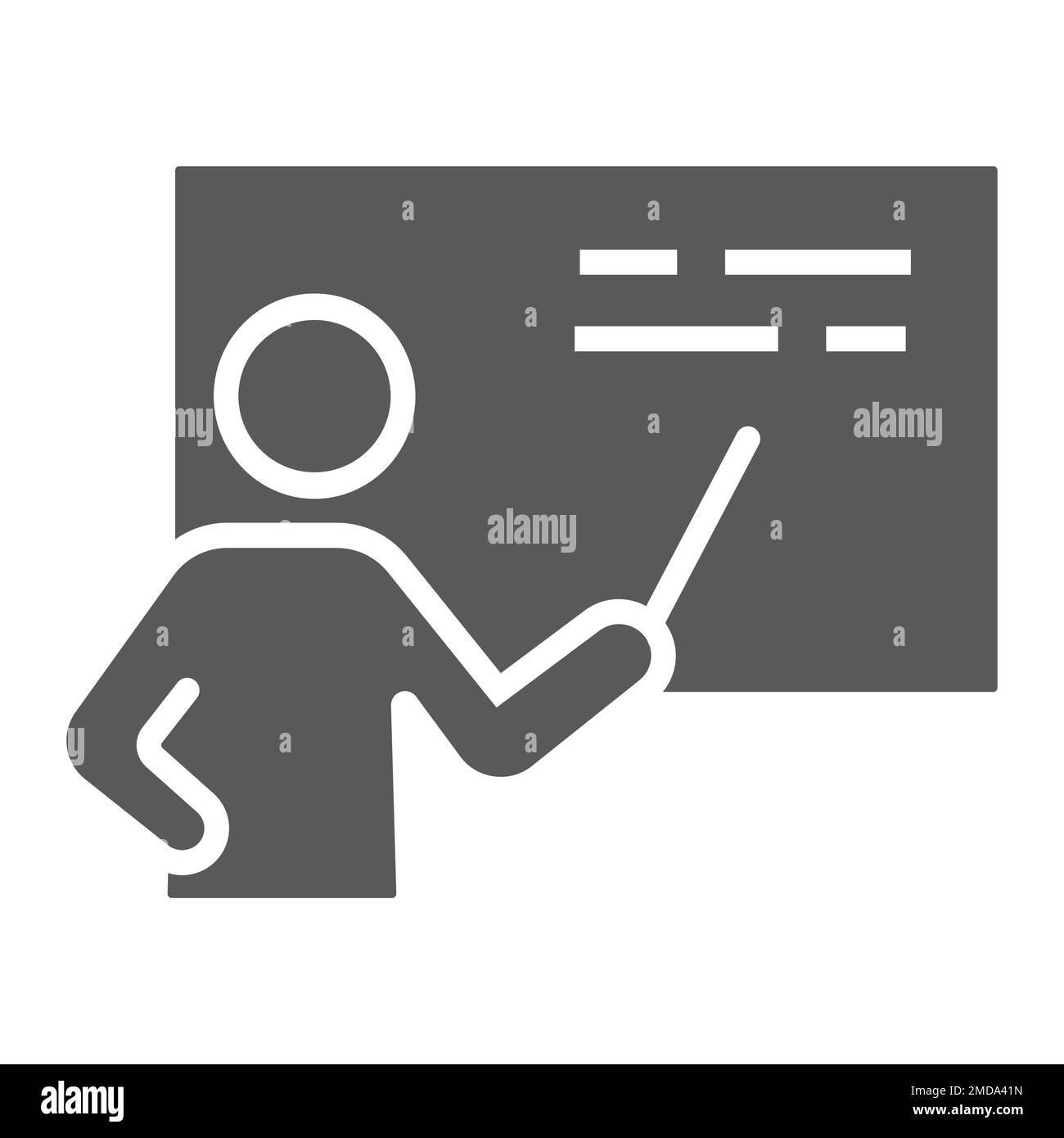 Classroom solid flat white Stock Vector Images - Alamy