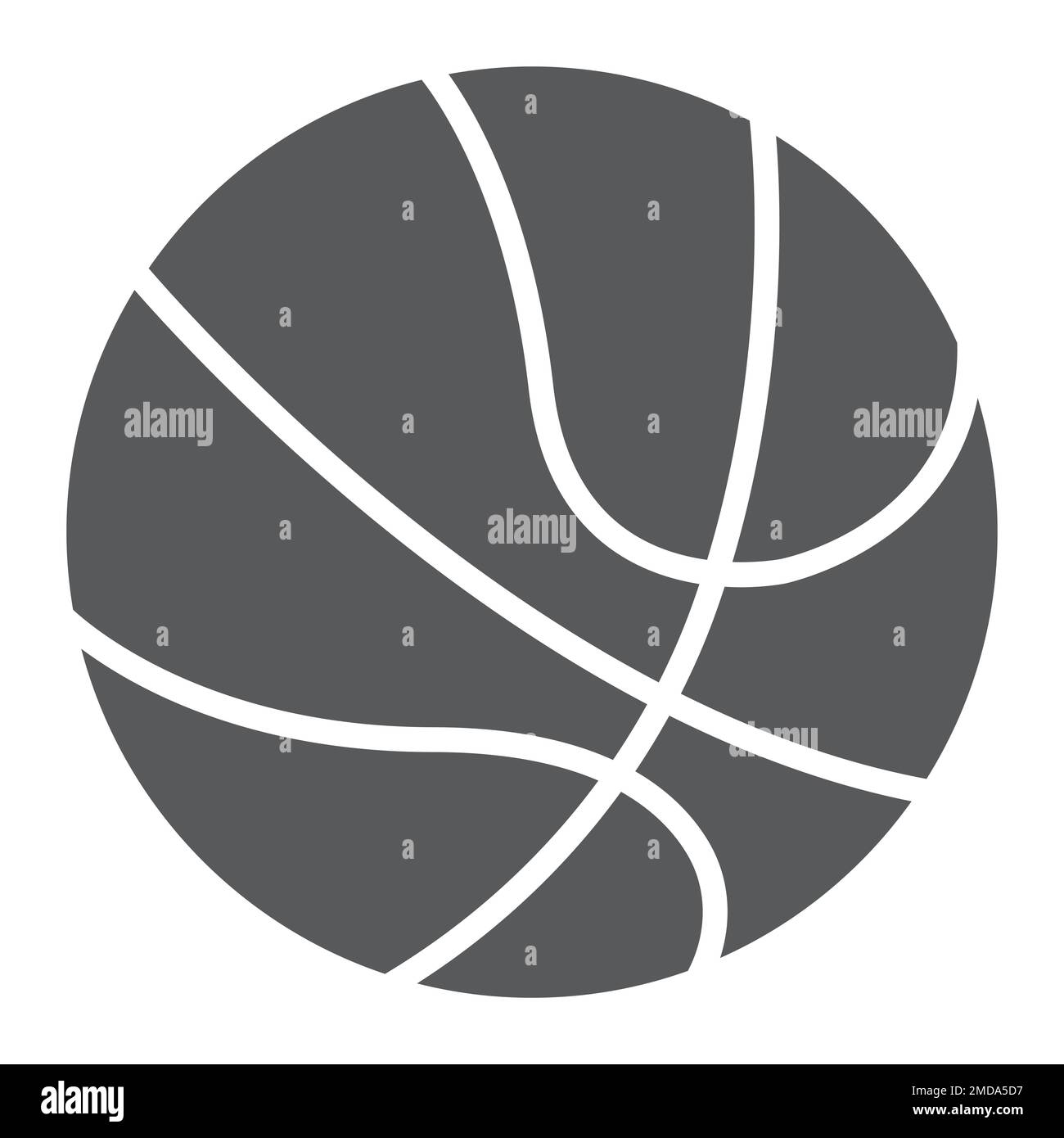 Basketball ball glyph icon, sport and game, play sign vector graphics ...