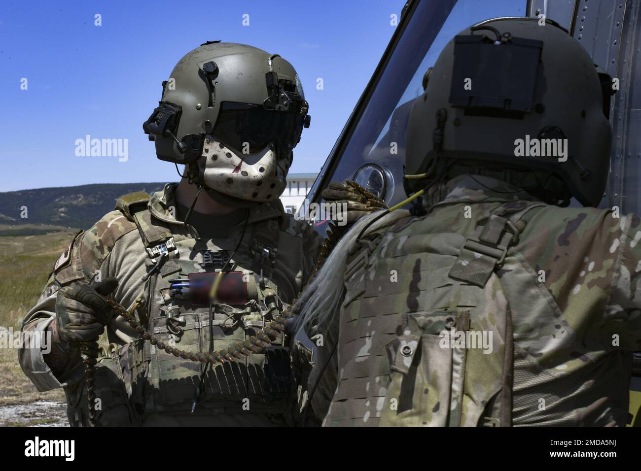 Two U.S. Air Force special missions aviators assigned to 56th Rescue ...