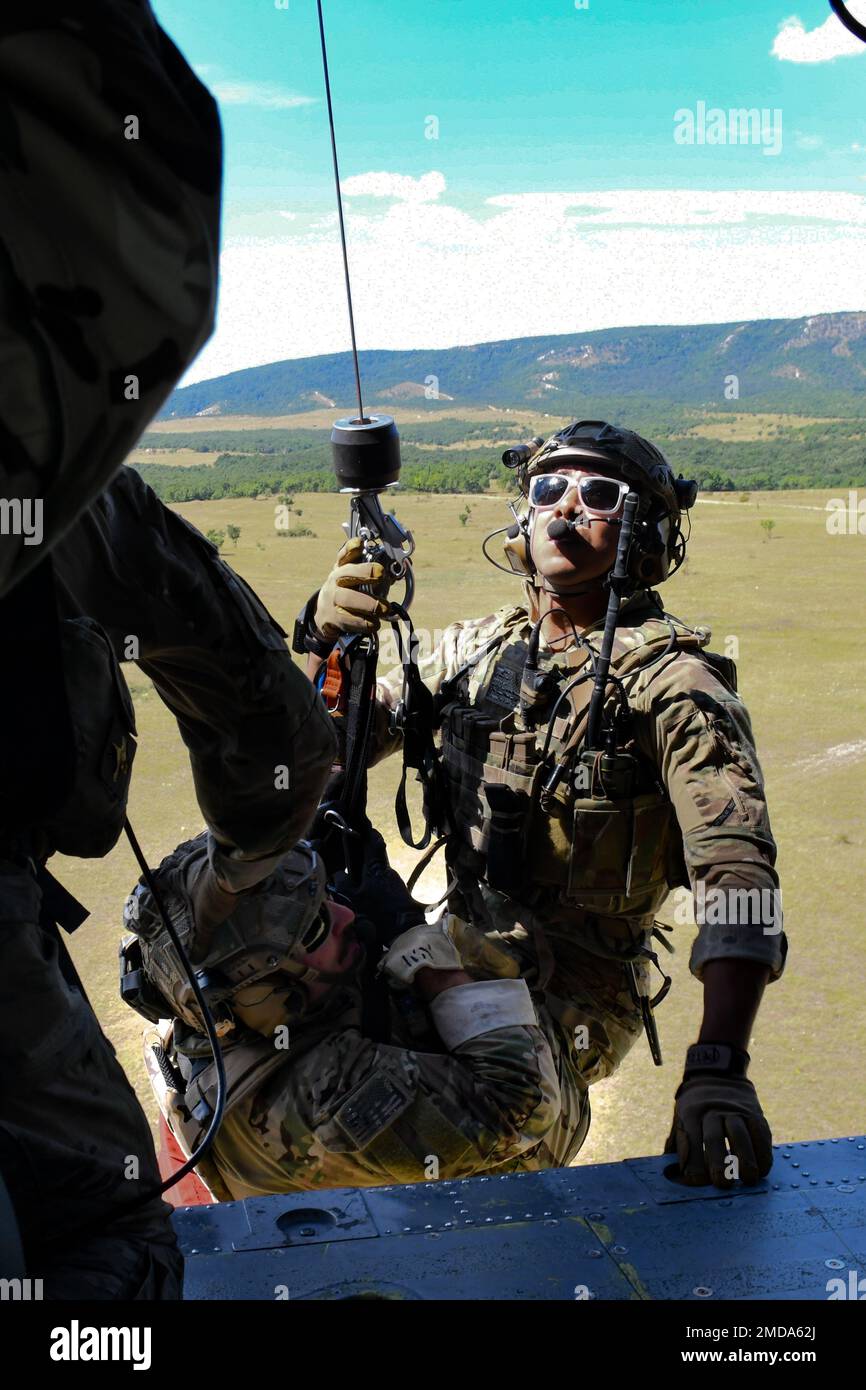U.S. Air Force pararescuemen assigned to the 57th Rescue Squadron ...