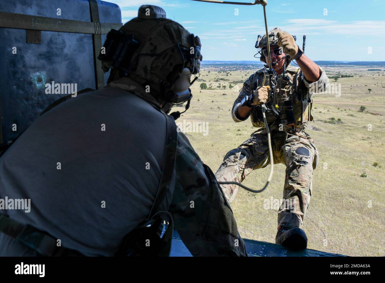 U.S. Air Force pararescuemen assigned to the 57th Rescue Squadron ...