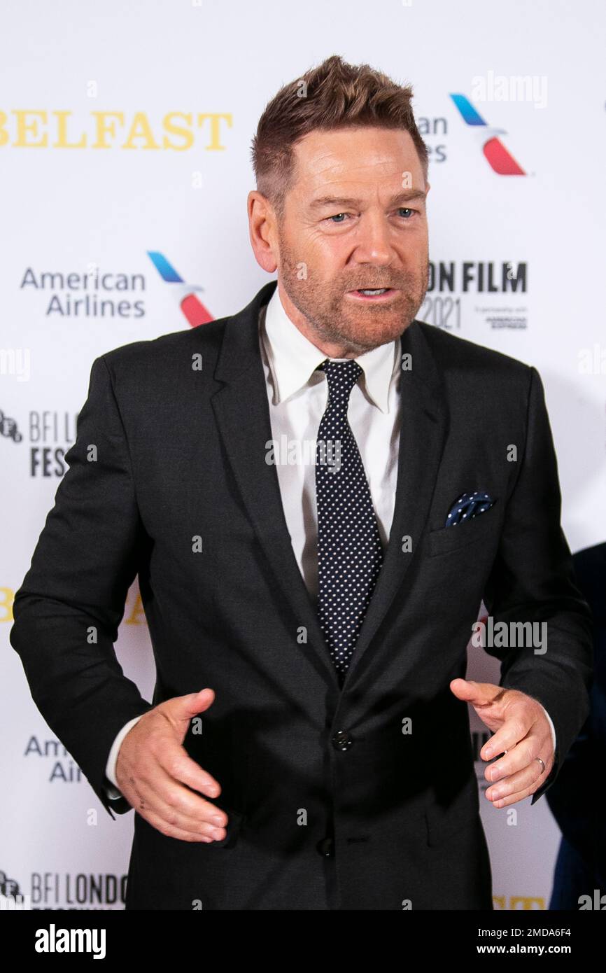 Kenneth Branagh poses for photographers upon arrival at the premiere of ...