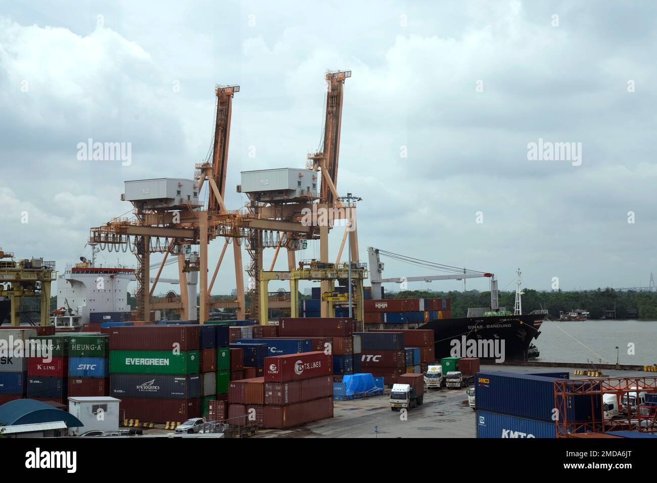 Containers sit at the Bangkok Port in Bangkok, Thailand. Friday, Oct ...
