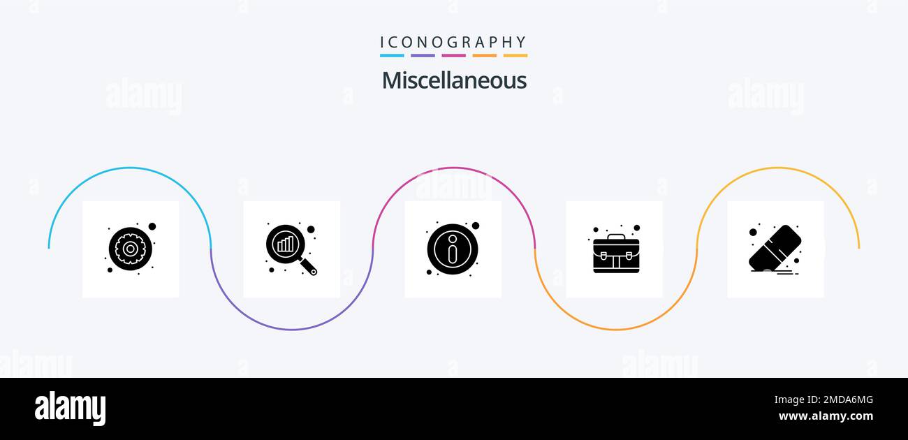 Miscellaneous Glyph 5 Icon Pack Including eraser. about. portfolio ...