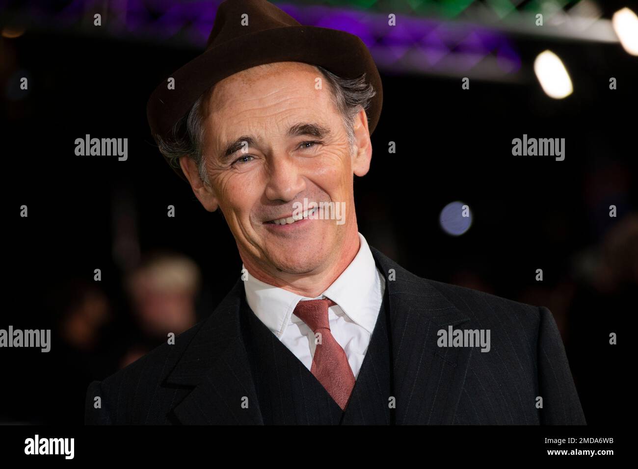 Mark Rylance poses for photographers upon arrival at the premiere of ...