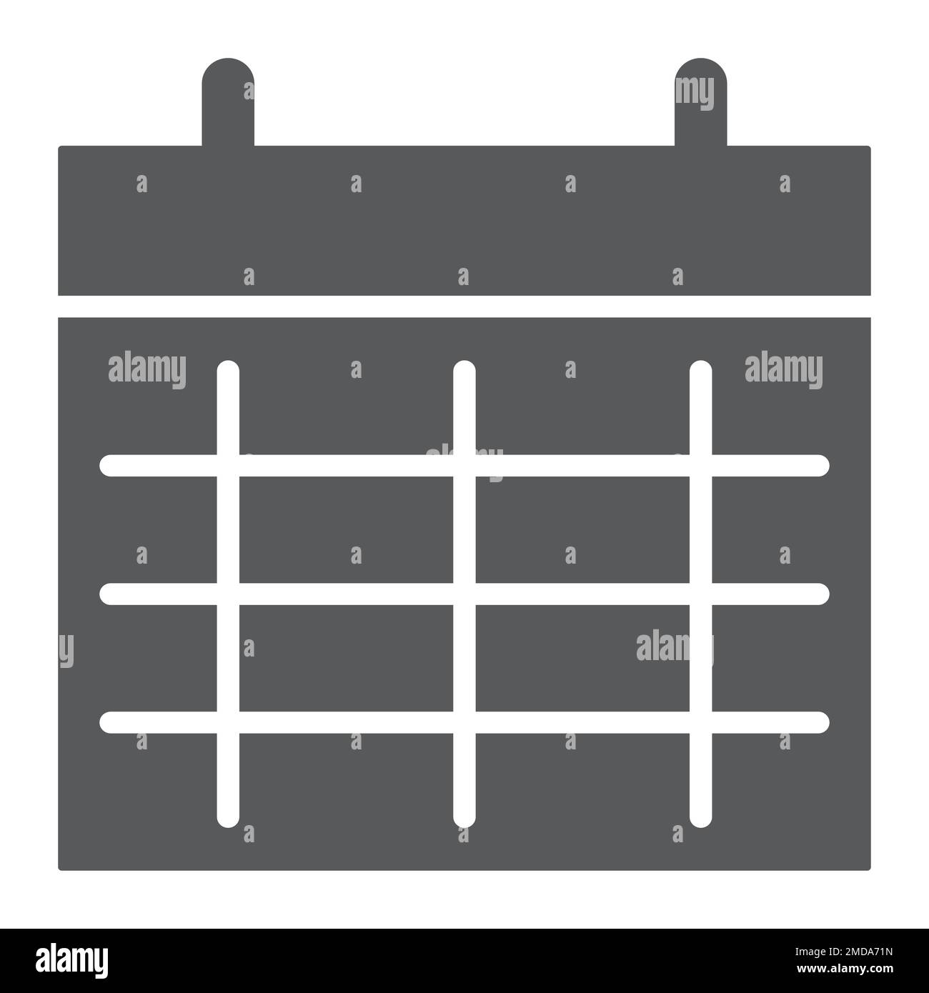 Calendar glyph icon, month and day, date sign, vector graphics, a solid ...