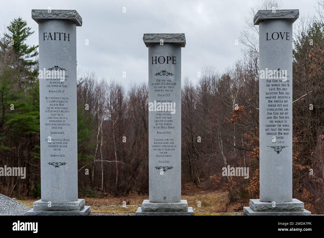 Artwork at Living Stone Foundation, Leominster, Massachusetts Stock ...