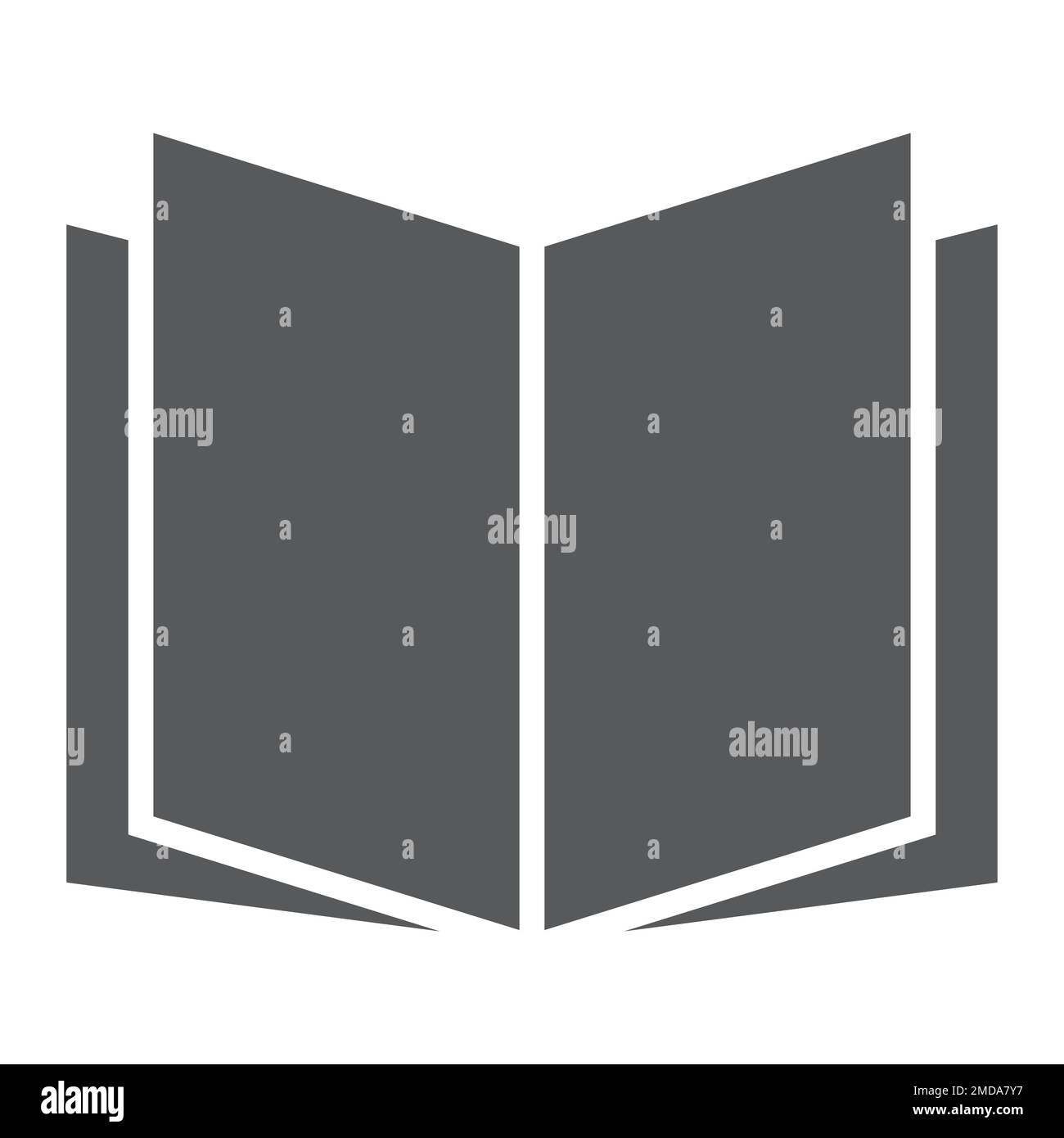 Open book glyph icon, school and education, knowledge sign vector ...