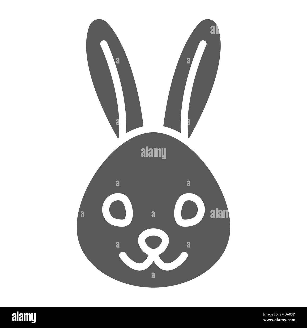 Rabbit glyph icon, animal and zoo, bunny sign vector graphics, a solid ...
