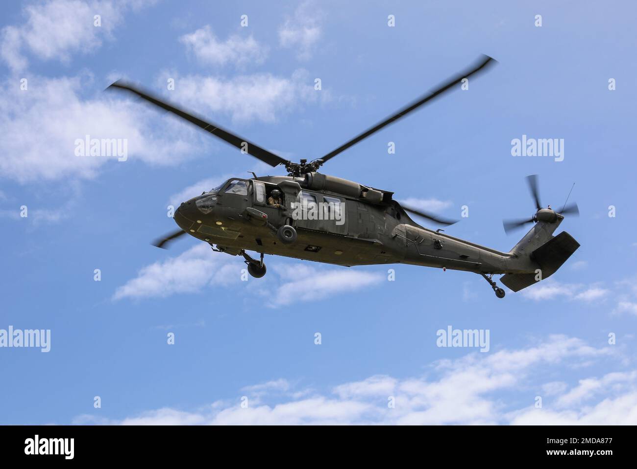 An Army Aviation UH-60 Black Hawk helicopter assigned to the 101st ...