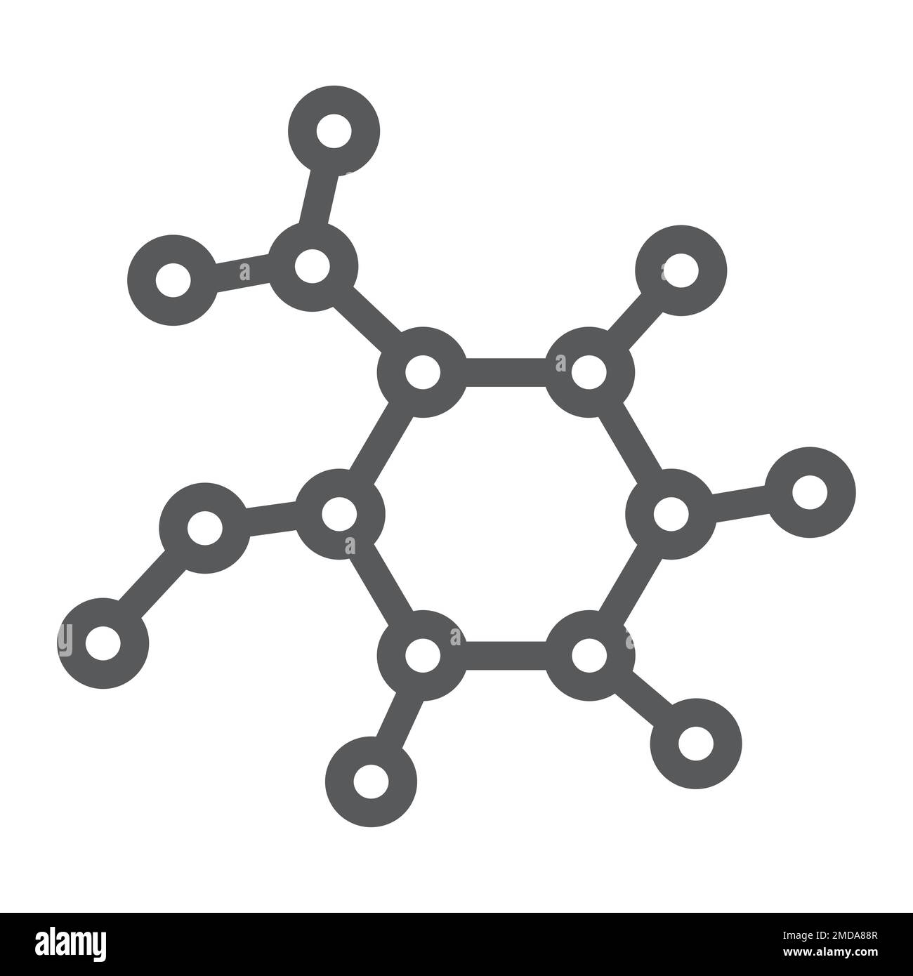 Chemical reaction linear icon Cut Out Stock Images & Pictures - Alamy