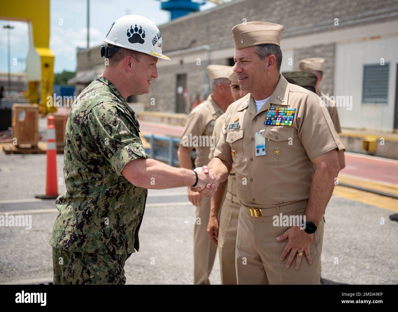 KINGS BAY, Ga. (July 14, 2022) Cmdr. John Smith, commanding officer of ...