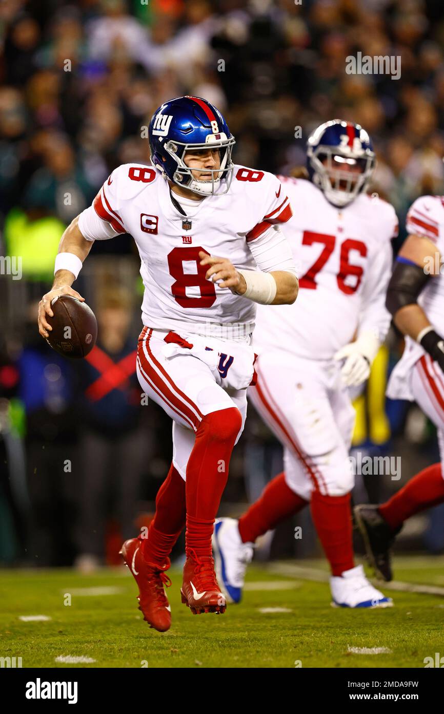New York Giants quarterback Daniel Jones (8) in action against the ...