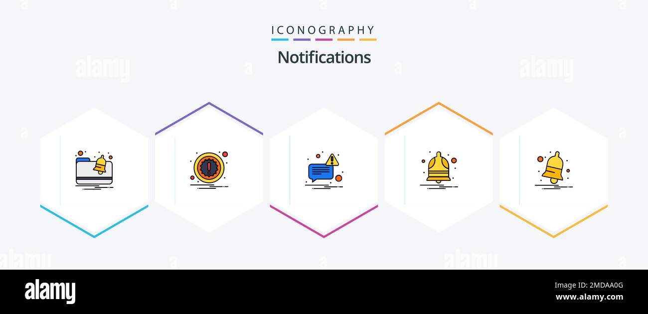Notifications 25 FilledLine icon pack including . notify. sent ...