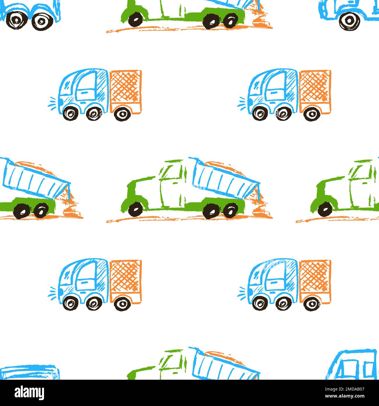 Cartoon Truck Printable Pattern Ling88 Wall Art, Monster Truck Cartoon