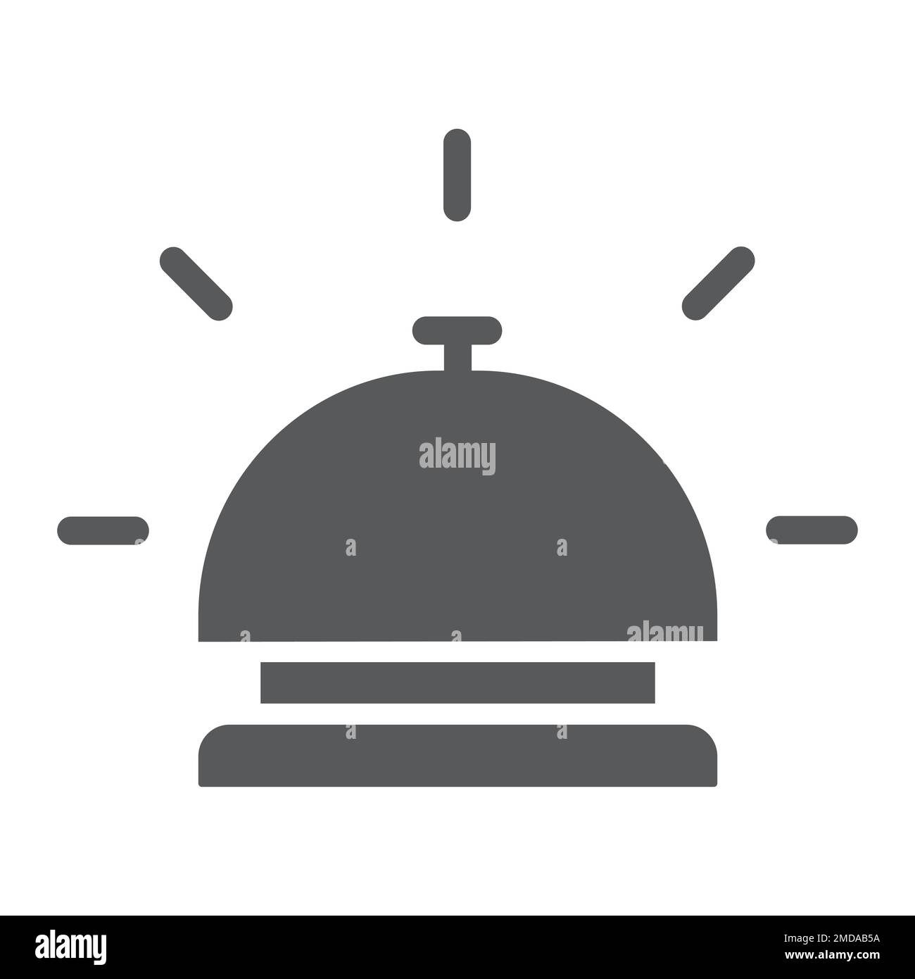 Hotel bell glyph icon, travel and hotel, reception sign vector graphics ...