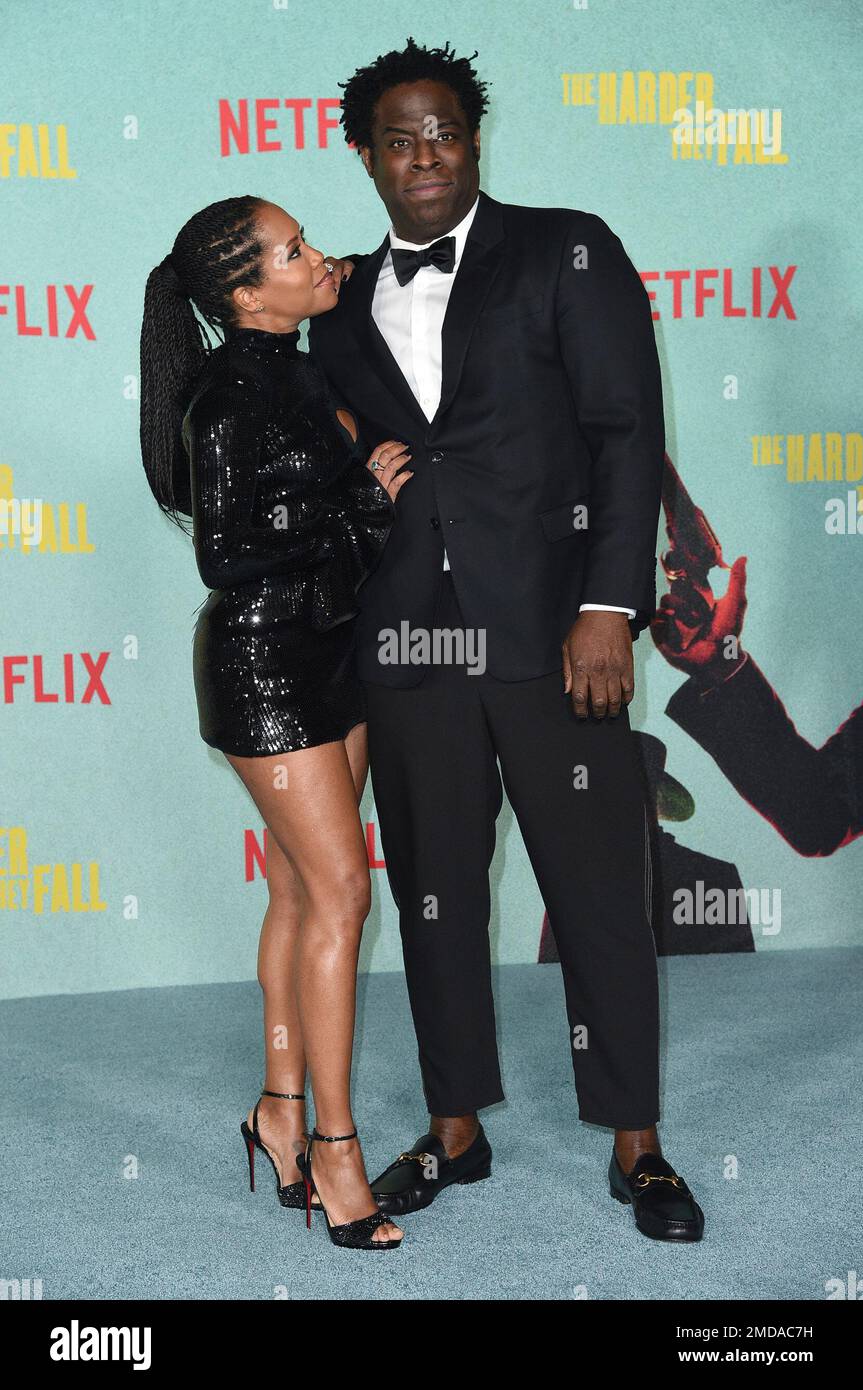 Regina King, left, and Jeymes Samuel arrive at a special screening of ...