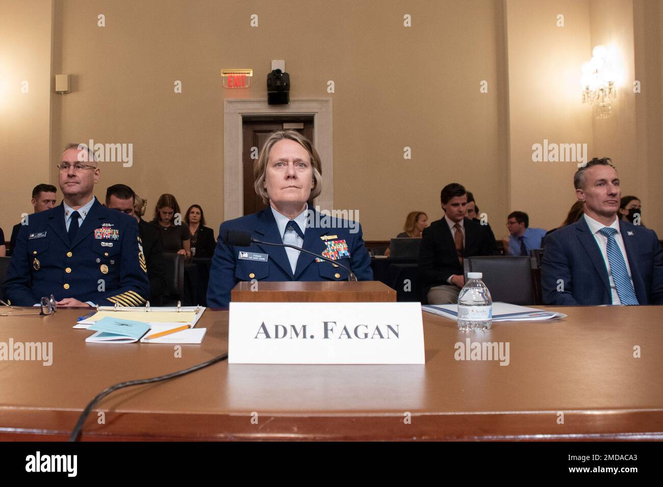 Coast Guard Commandant Adm. Linda L. Fagan provides testimony to the ...