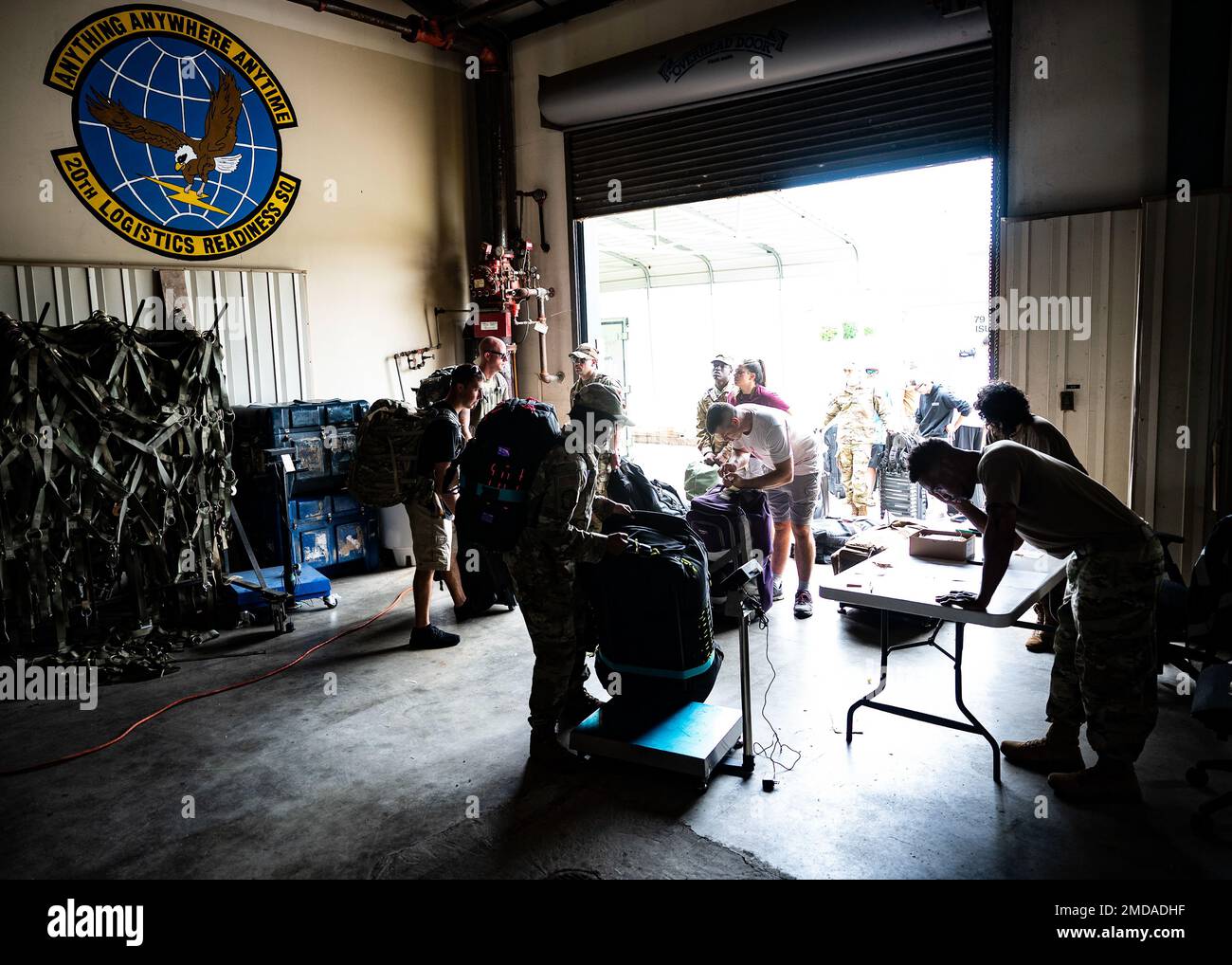 U.S. Air Force 79th Fighter Generation Squadron Airmen weigh their ...
