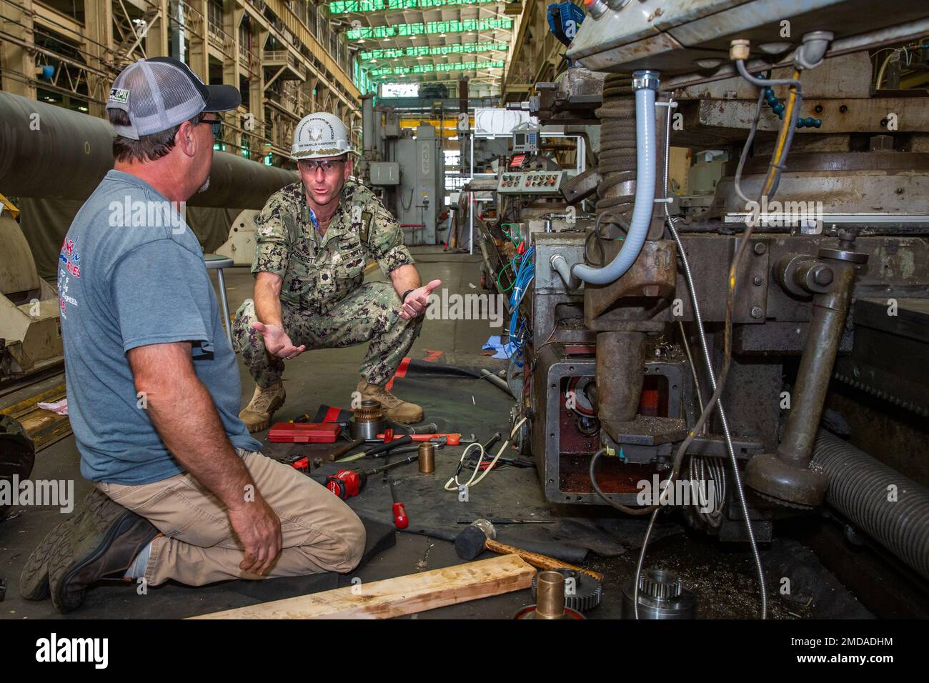 Norfolk Naval Shipyard (NNSY) Production Officer Cmdr. Frank Gasperetti ...