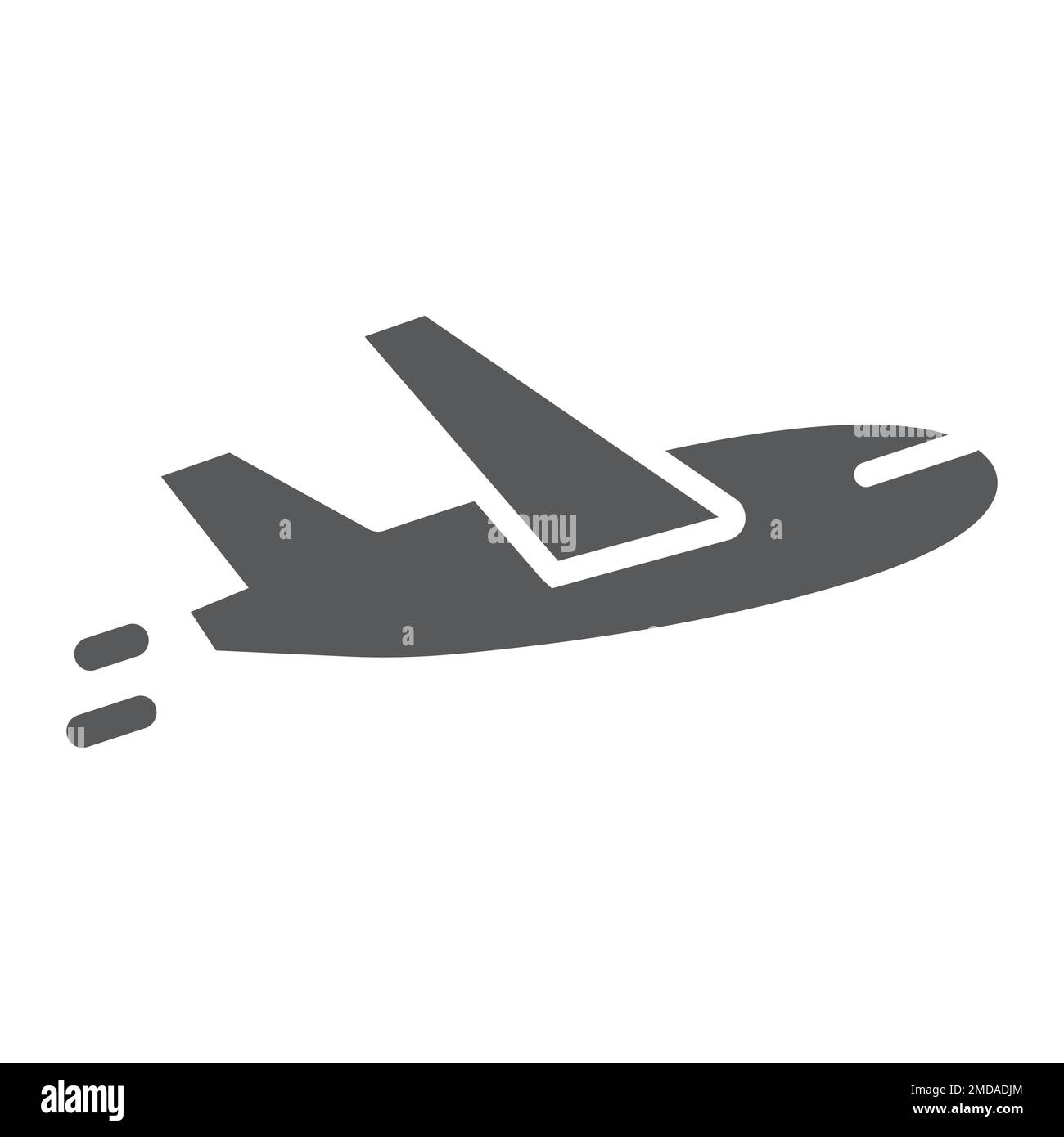 Airplane flight glyph icon, travel and tourism, plane sign vector ...