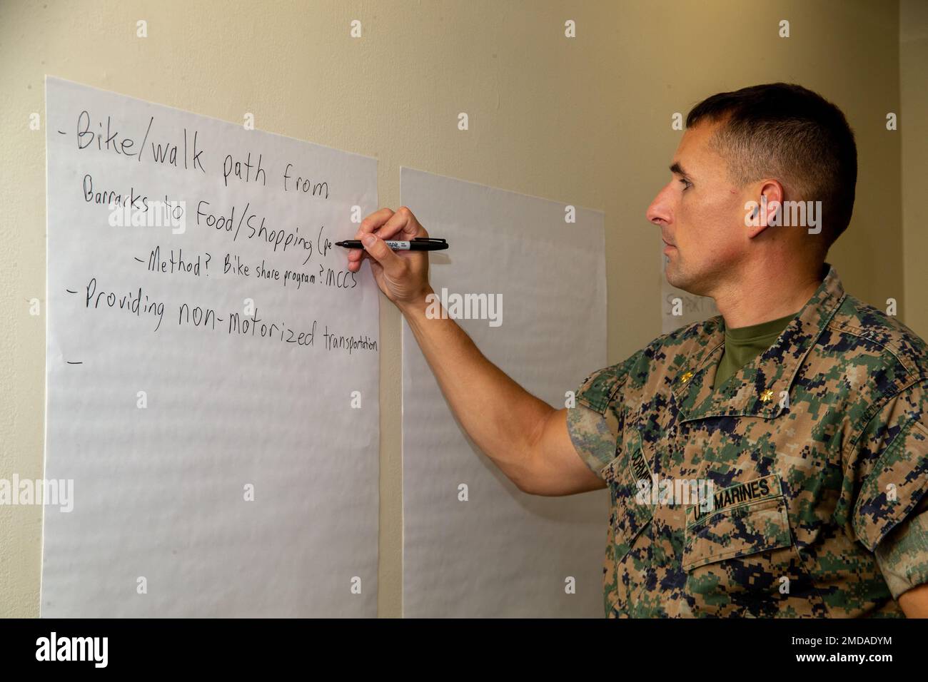U.S. Marine Corps Maj. Seth Cormier, a logistics officer for Marine ...