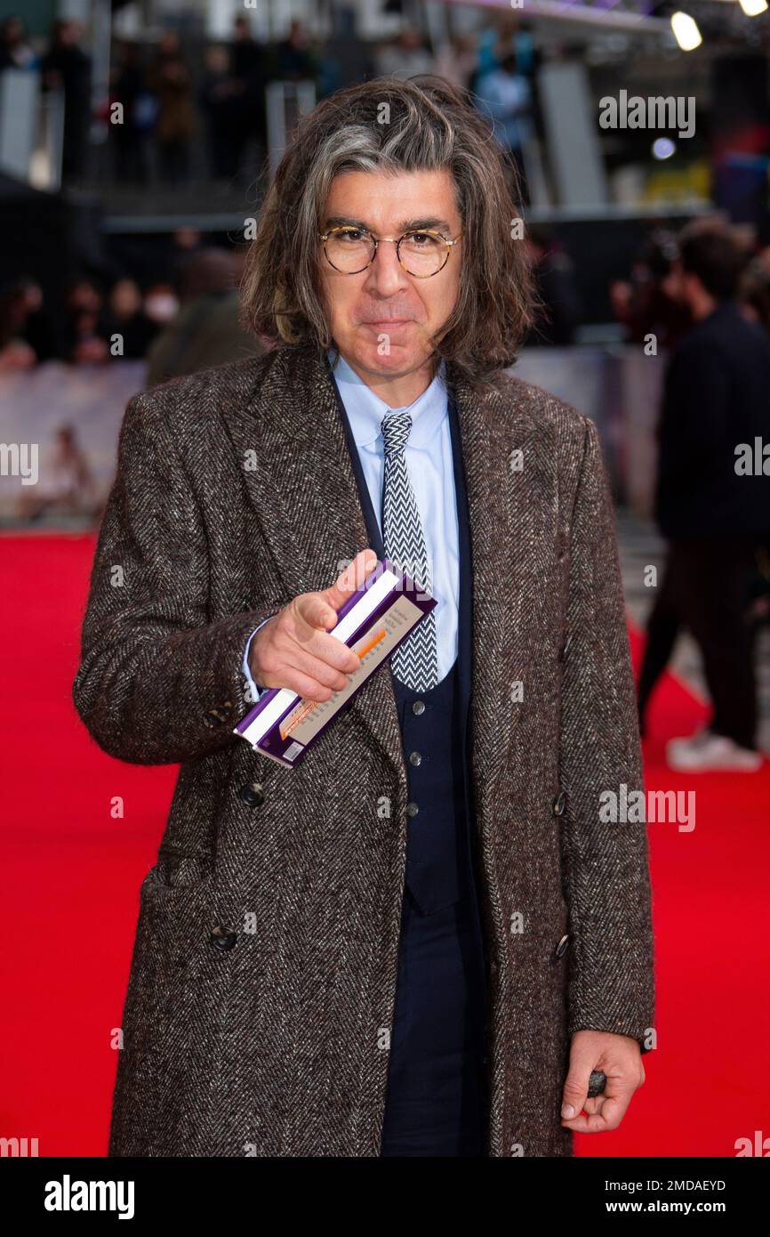 James Lance poses for photographers upon arrival at the premiere of the film 'The Lost Daughter ...