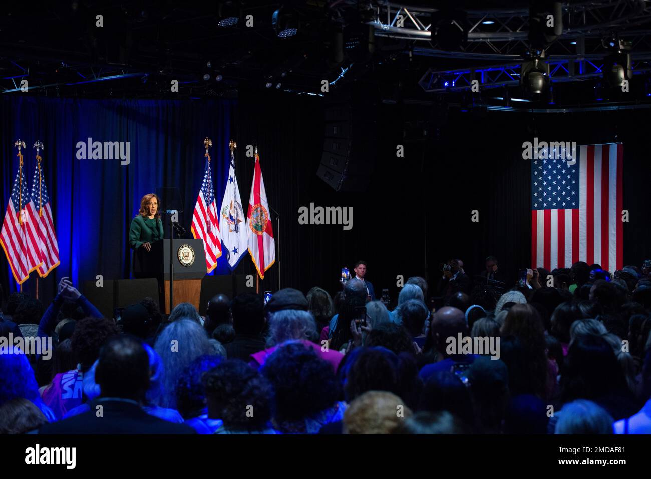 United States Vice President Kamala Harris delivers remarks to ...
