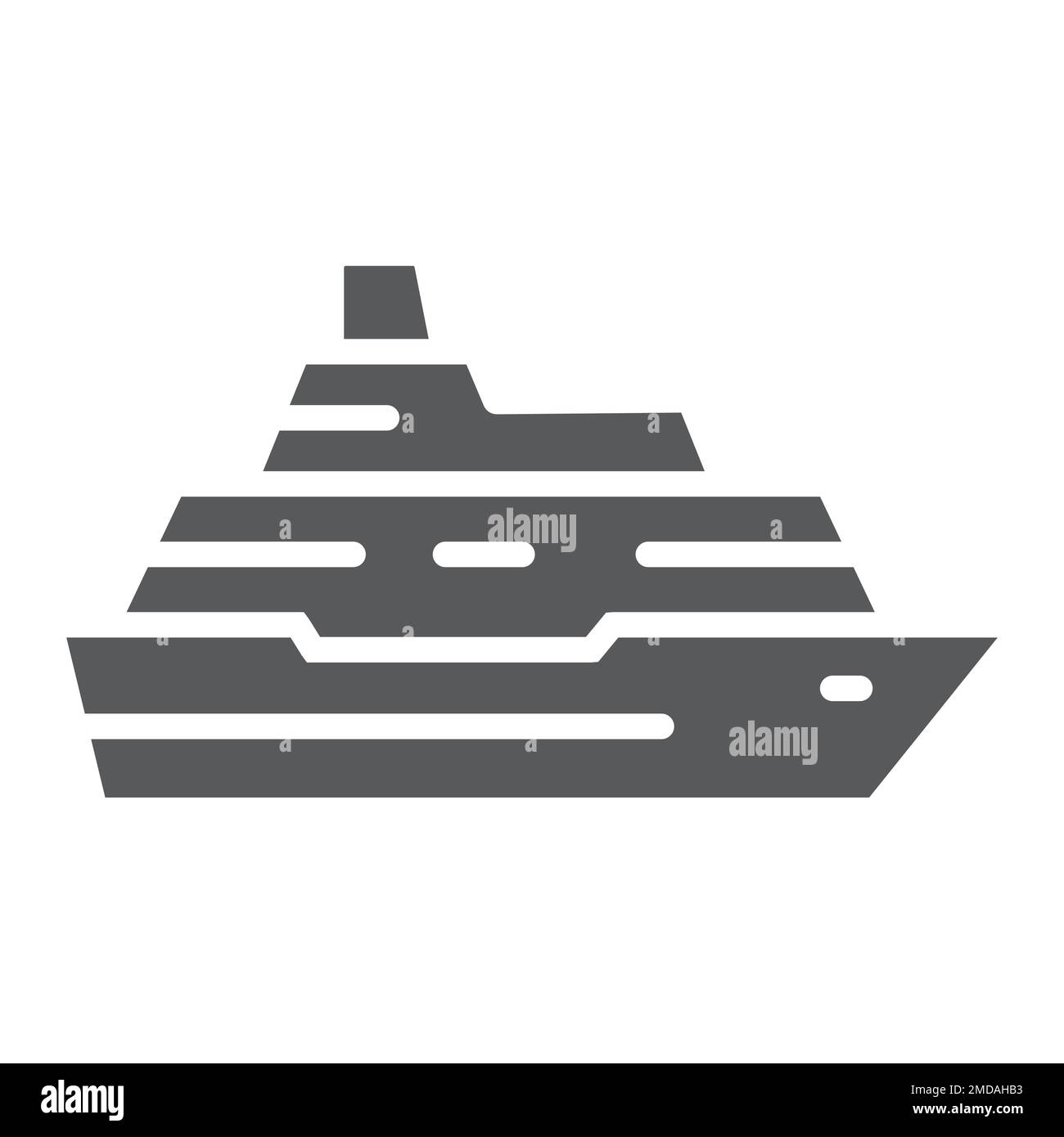 Cruise ship glyph icon, travel and tourism, boat sign vector graphics ...