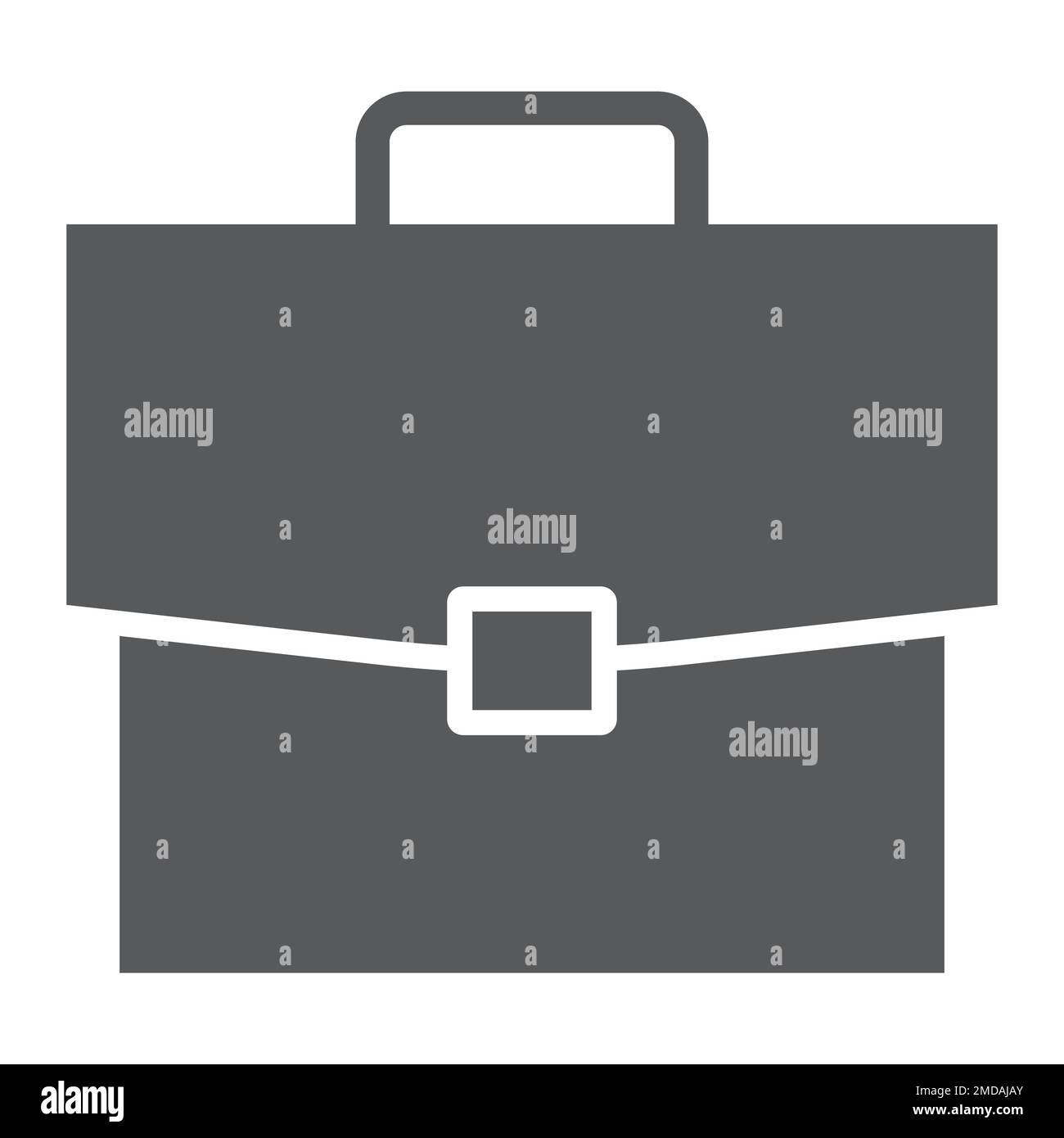 Briefcase glyph icon, office and work, bag sign, vector graphics, a ...