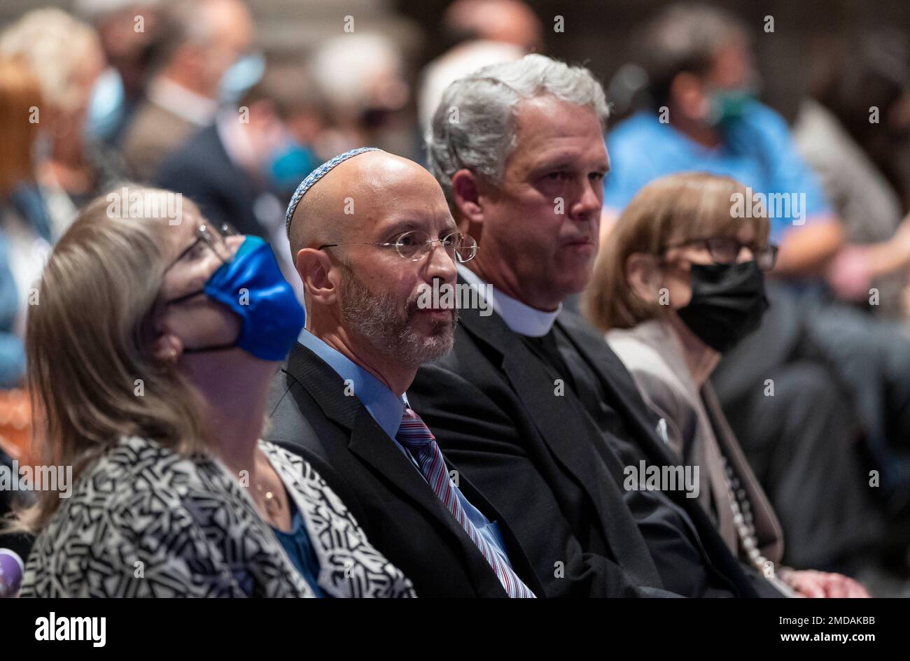Elisha Wiesel, son of Elie Wiesel, second from left and Rev. Randolph ...