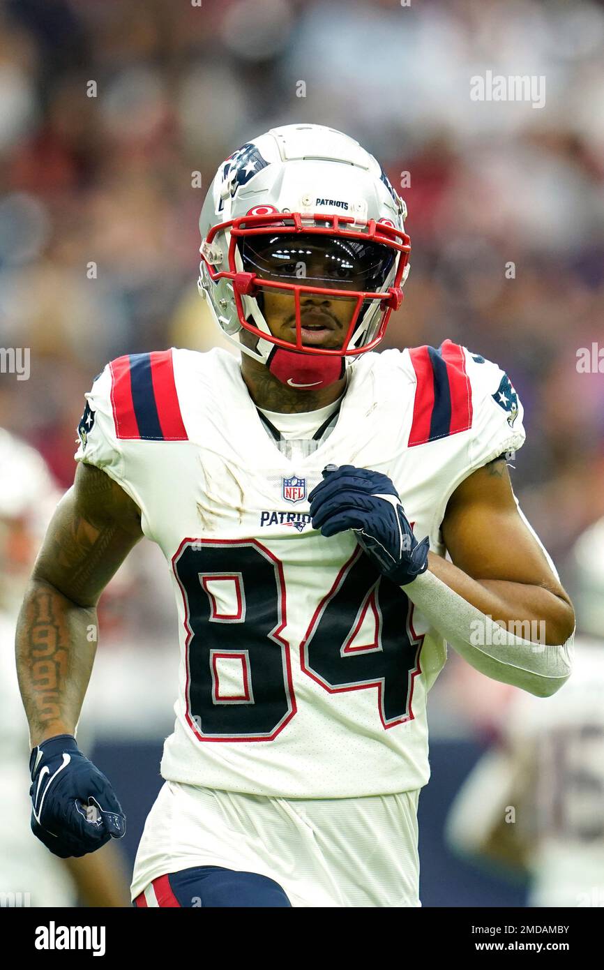New England Patriots wide receiver Kendrick Bourne (84) during an NFL ...