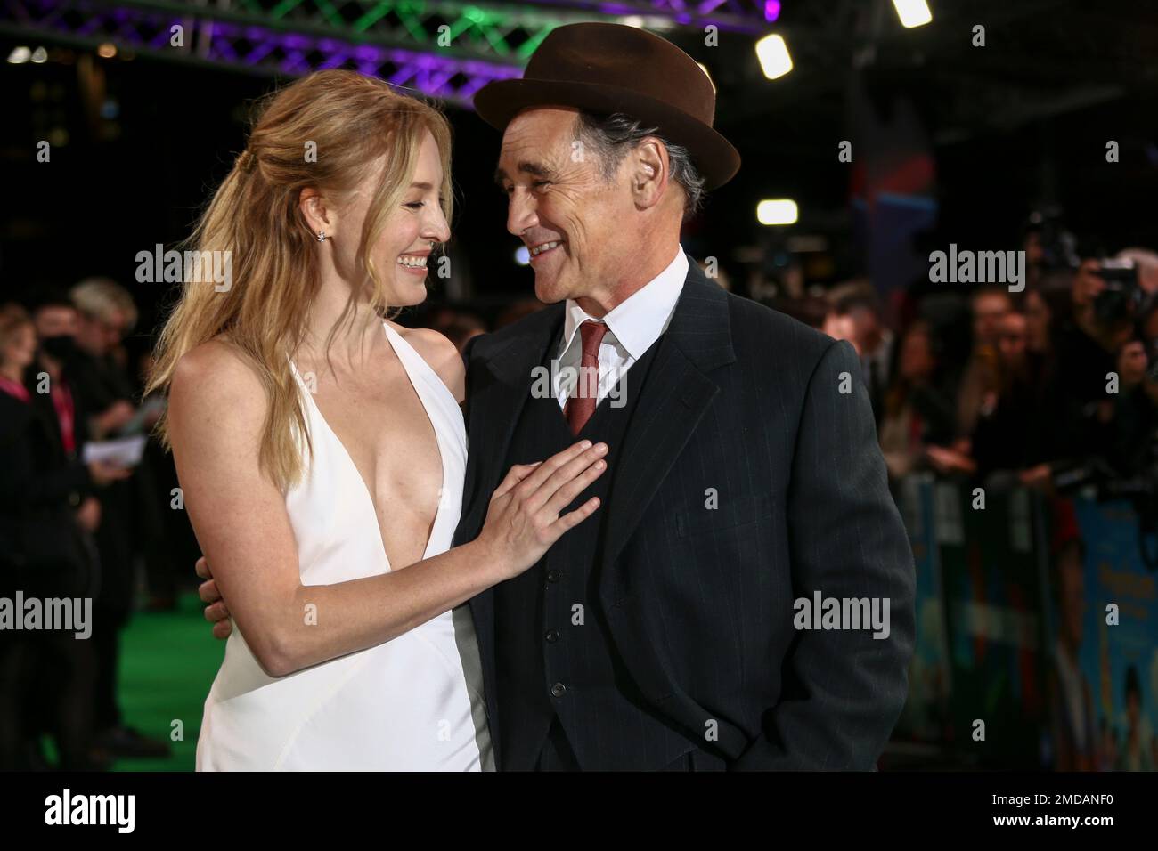 Juliet Rylance, left, and Mark Rylance pose for photographers upon arrival at the premiere of ...