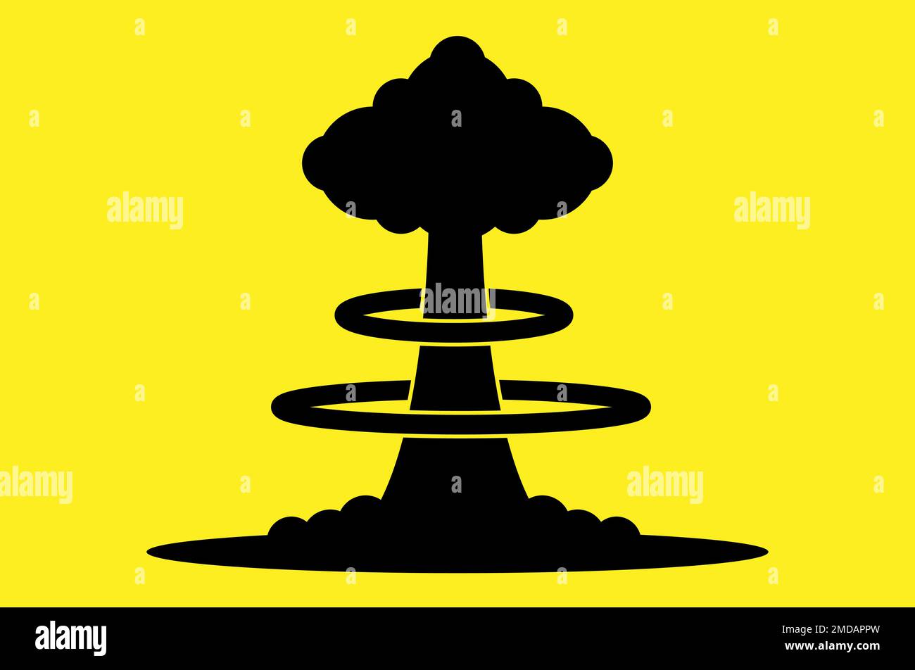 Nuclear Explosion Icon Vector Illustration Stock Vector Image & Art - Alamy