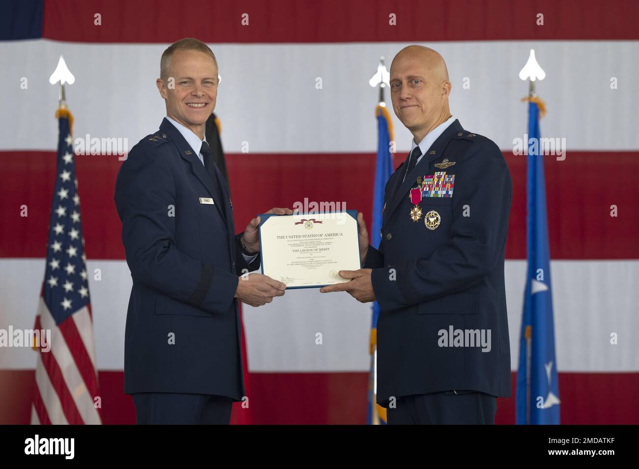 U.S. Air Force Brig. Gen. Josh Olson, outgoing 86th Airlift Wing ...