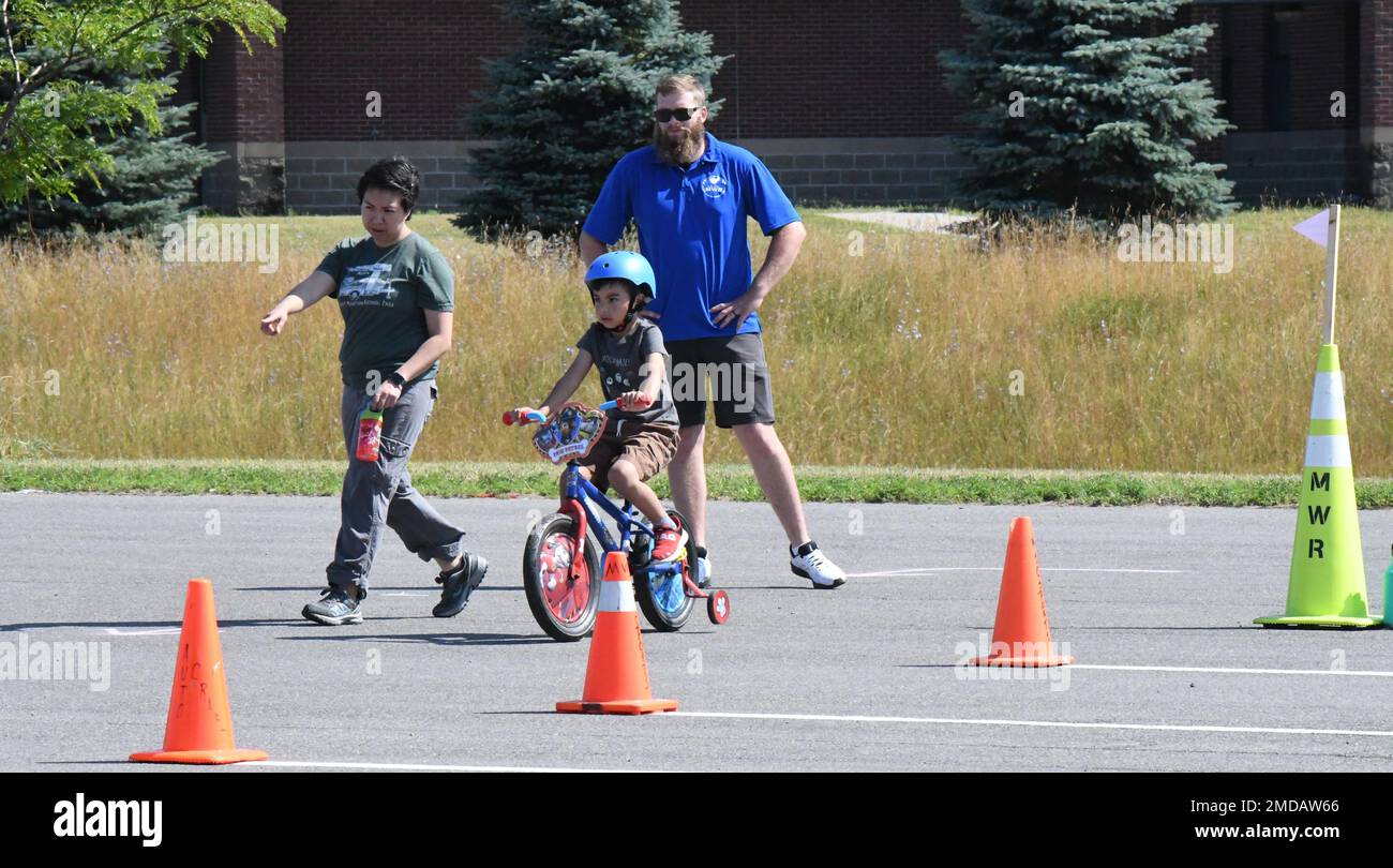 Fort Drum children practiced their left turns, right turns, braking and ...