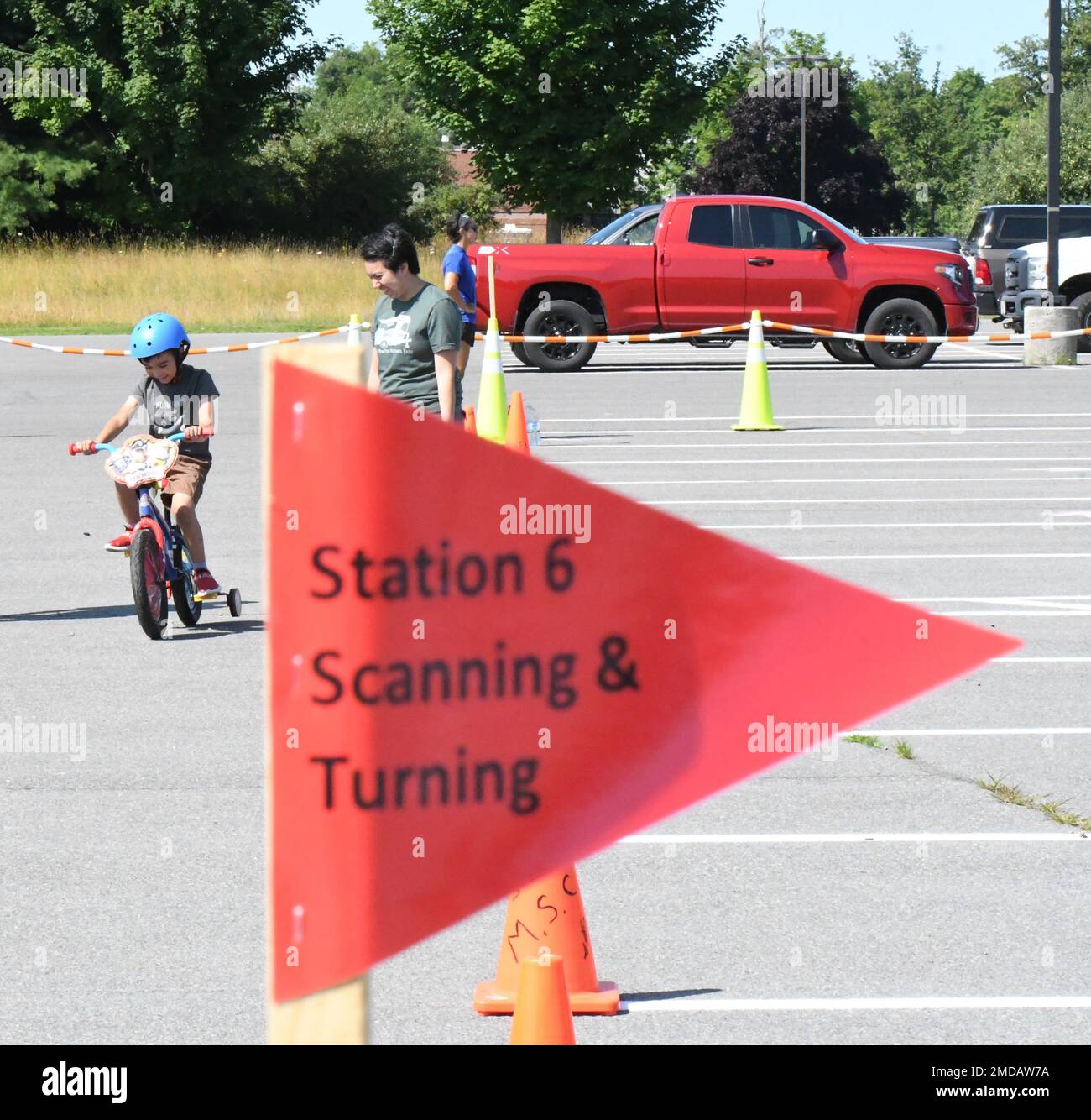 Fort Drum children practiced their left turns, right turns, braking and ...