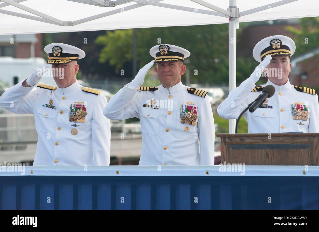 Vice Adm. William Houston, commander, Naval Submarine Forces, Submarine ...