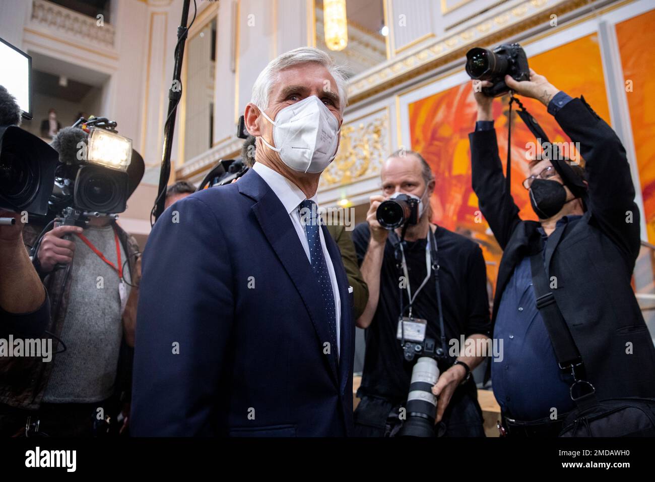 New Austrian Foreign Minister Michael Linhart arrives in the Austrian ...