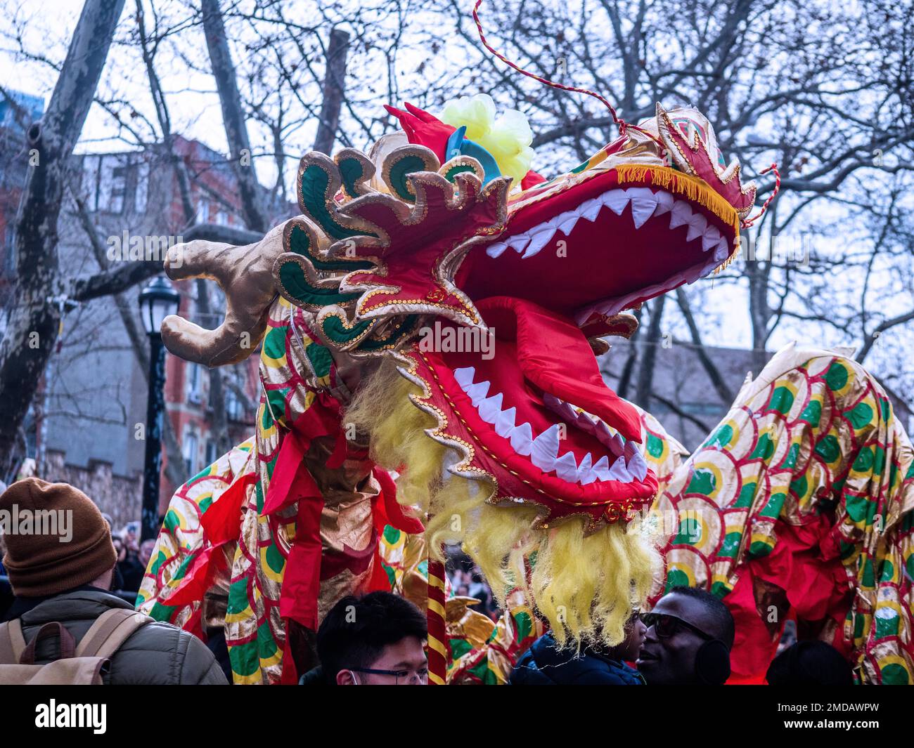 New York, New York, USA. 22nd Jan, 2023. Dragon at the NYC Firecracker ...