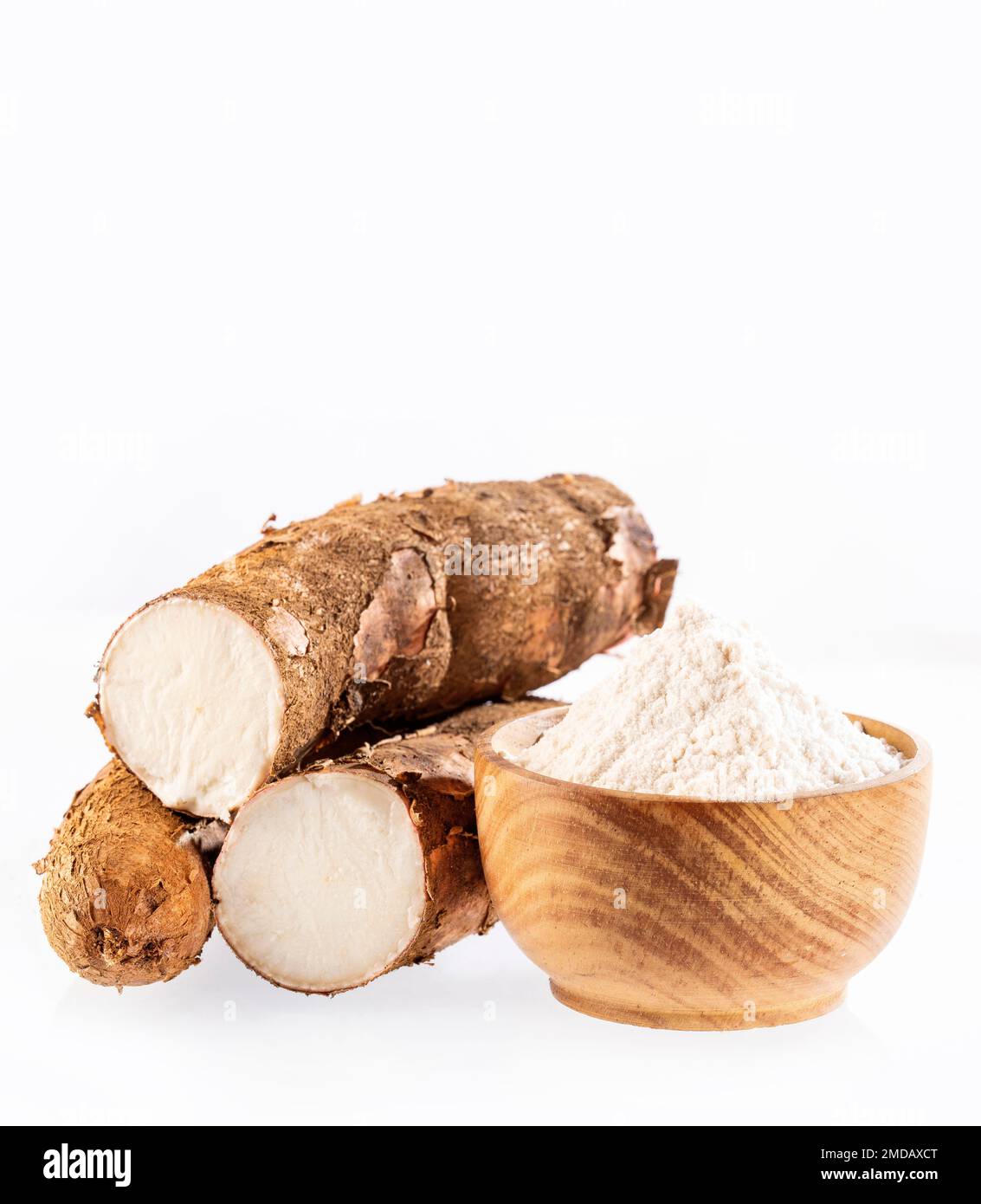 Organic cassava root starch - Manihot esculenta Stock Photo - Alamy