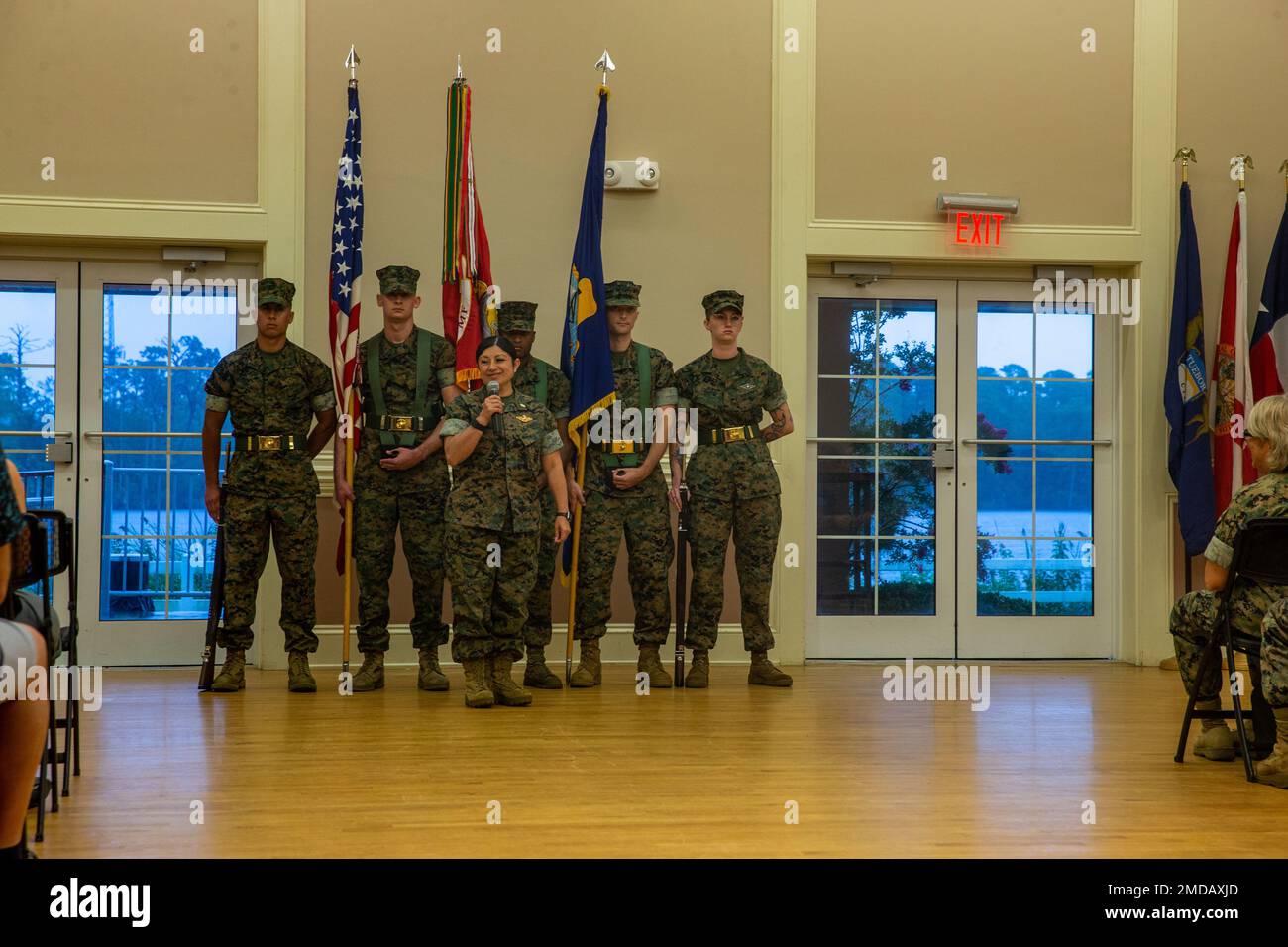U.S. Navy Capt. Sherry A. Caraveo, the commanding officer of 2nd Dental ...