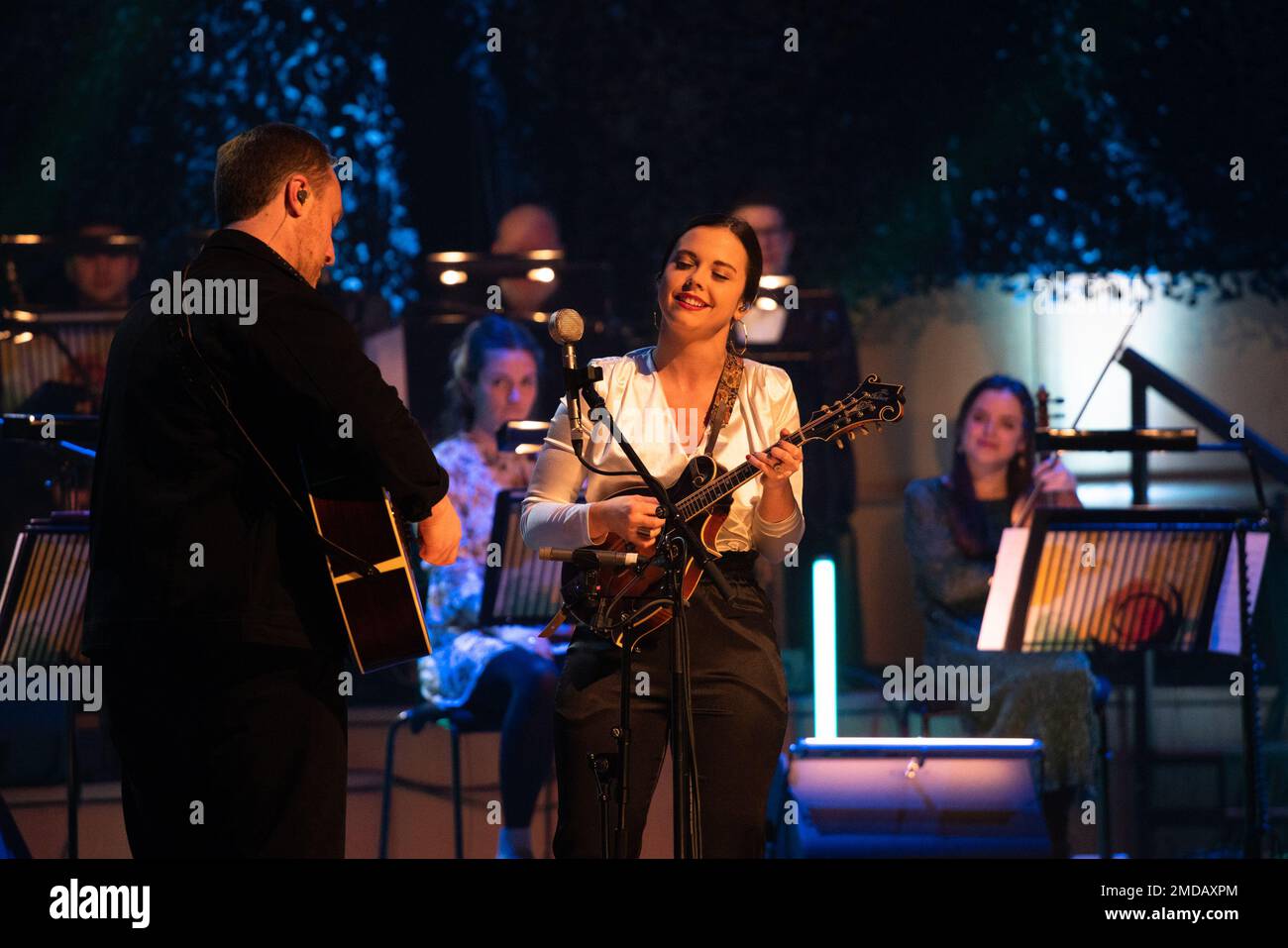 Glasgow Scotland. 19 January 2023. Sierra Hull, American bluegrass ...