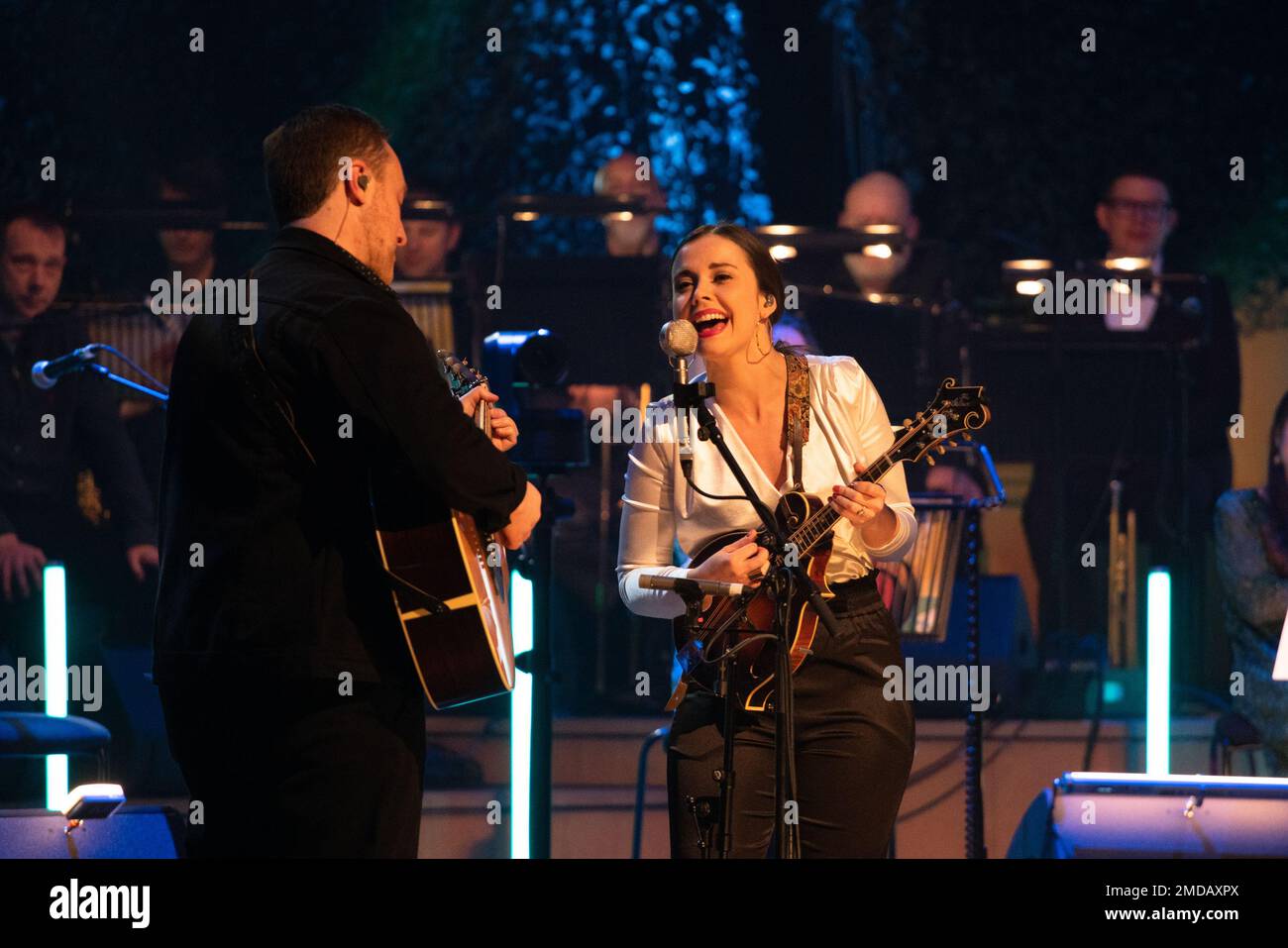 Glasgow Scotland. 19 January 2023. Sierra Hull, American bluegrass ...