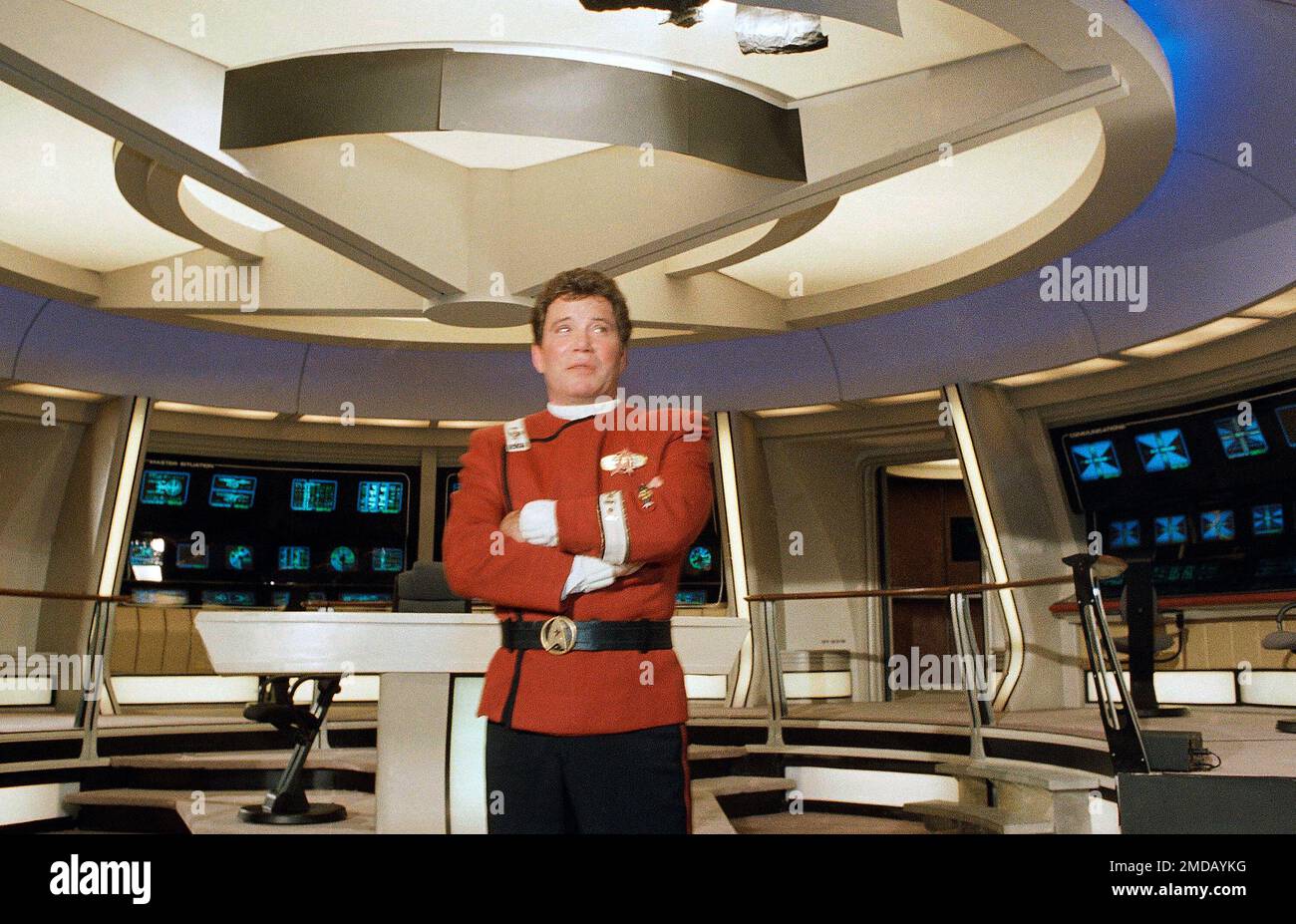FILE - This 1988 file photo shows William Shatner dressed as Capt. James T. Kirk at a photo ...