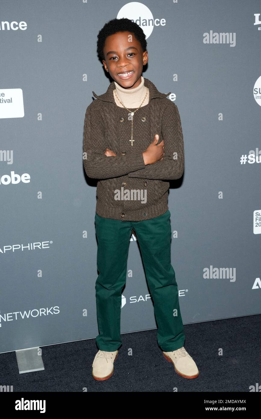 Aaron Kingsley Adetola attends the premiere of "A Thousand and One" at ...